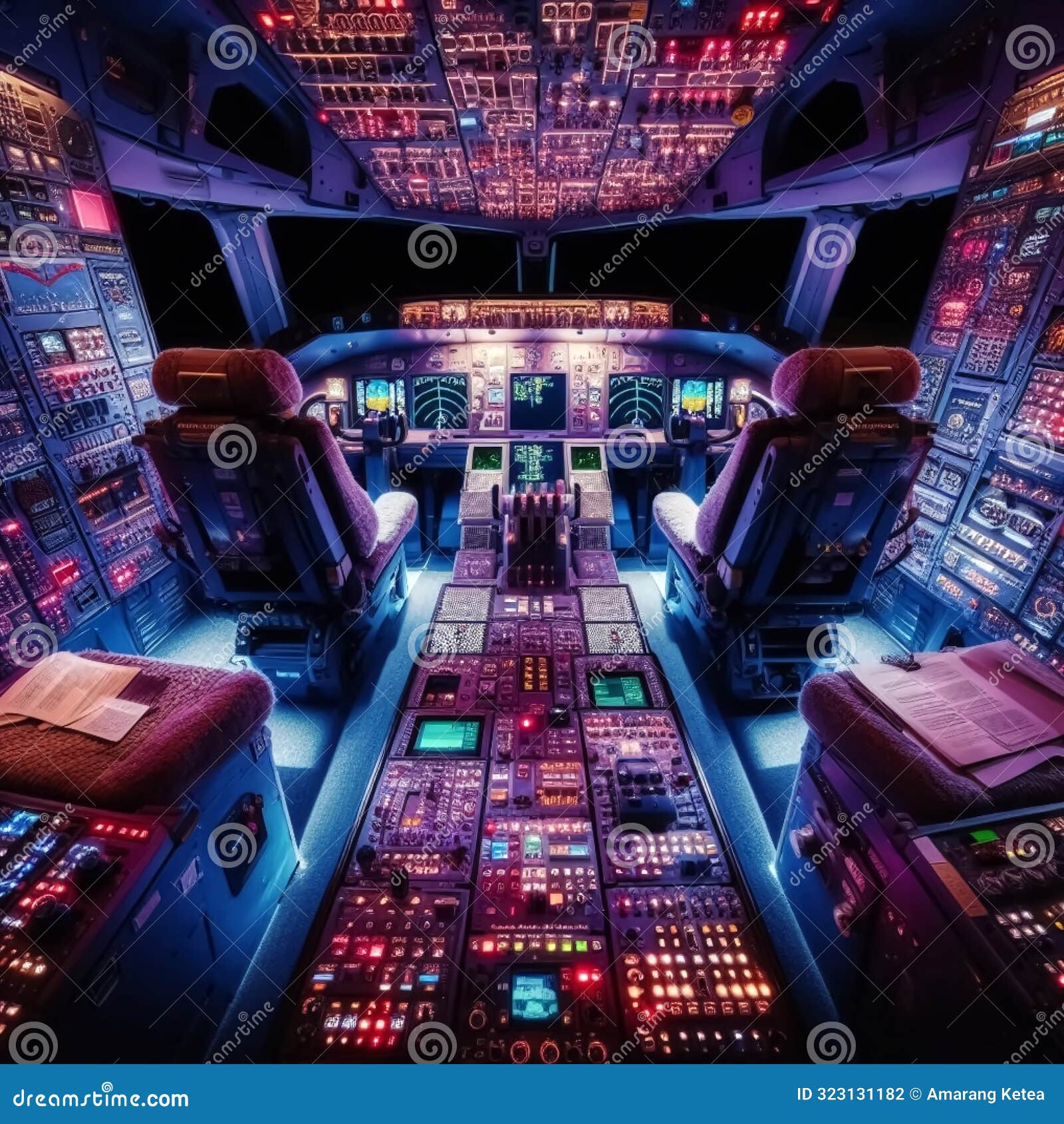 Inside the cockpit stock photo. Image of transportation - 323131182