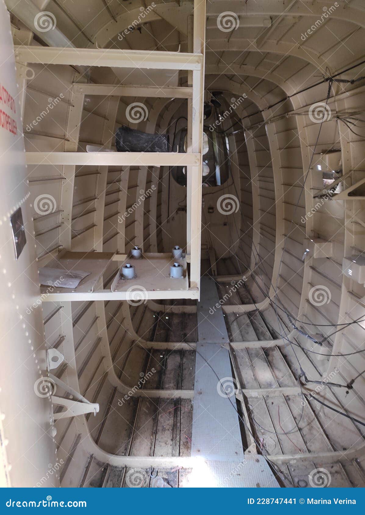 Inside the Cockpit of a Large Cargo Plane Stock Image - Image of port ...