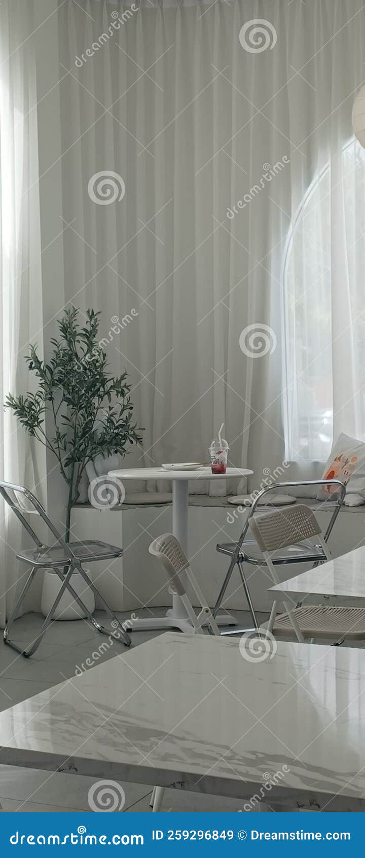 Inside a Coffee Shop in Thailand2 Stock Image - Image of shelf, glass ...