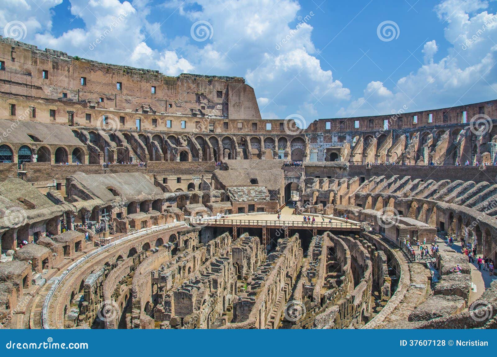 Inside of Colloseum stock photo. Image of building, catacombs - 37607128