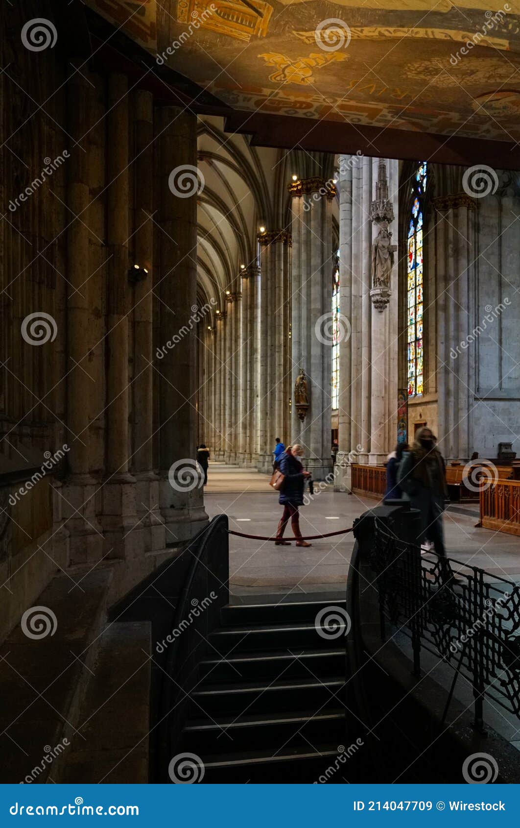 Inside of the Cologne Cathedral Editorial Stock Image - Image of saints ...