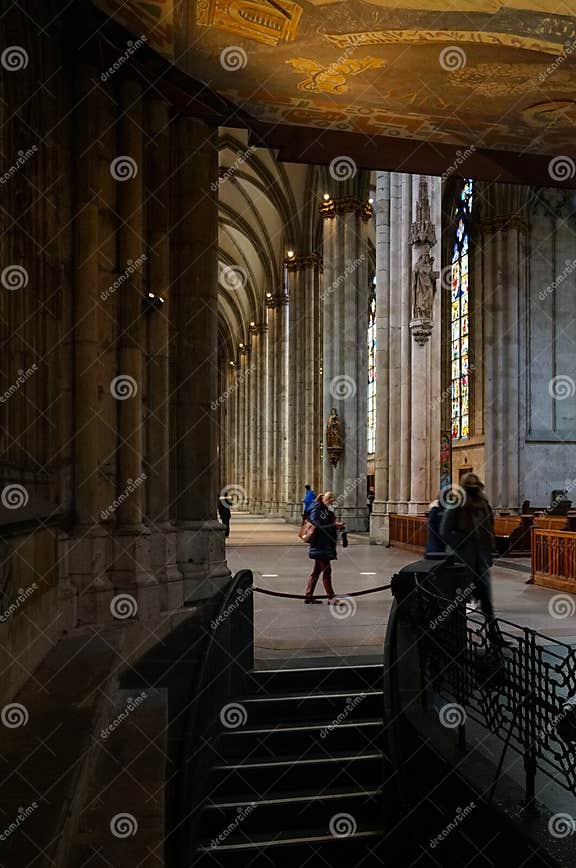 Inside of the Cologne Cathedral Editorial Stock Image - Image of saints ...