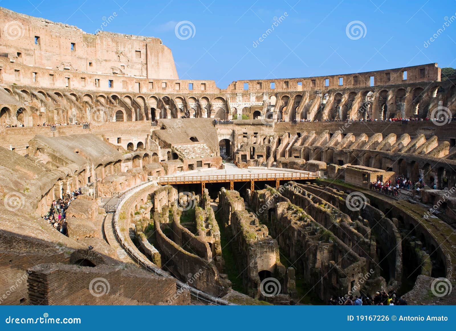 Inside the Colosseum stock photo. Image of tourism, archeologia - 19167226