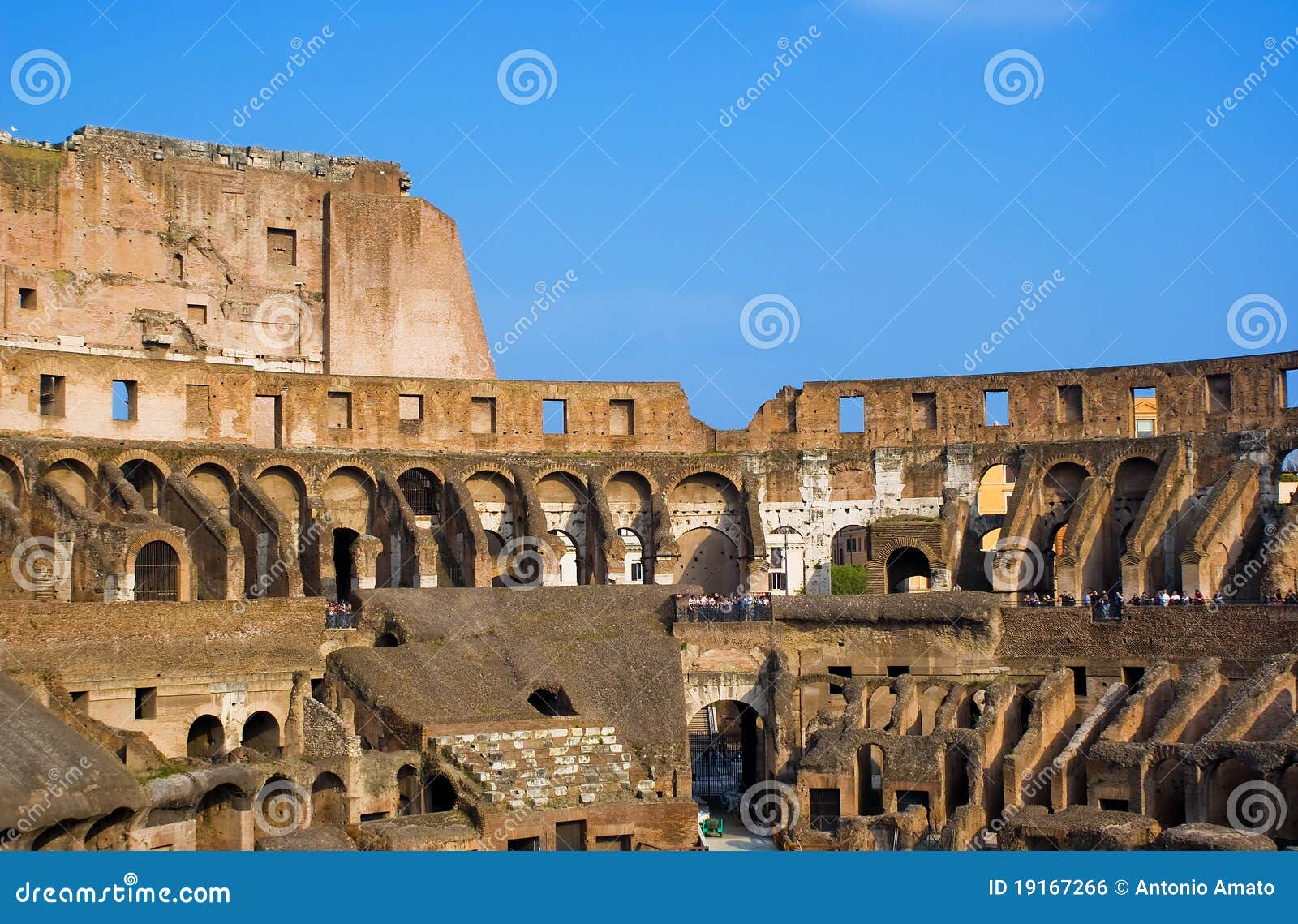 Inside the Colosseum stock photo. Image of seven, tourism - 19167266