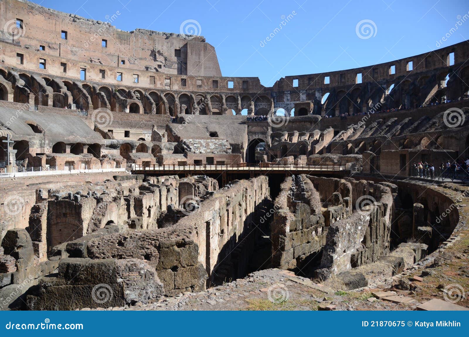 Inside the colosseum stock image. Image of rome, italian - 21870675