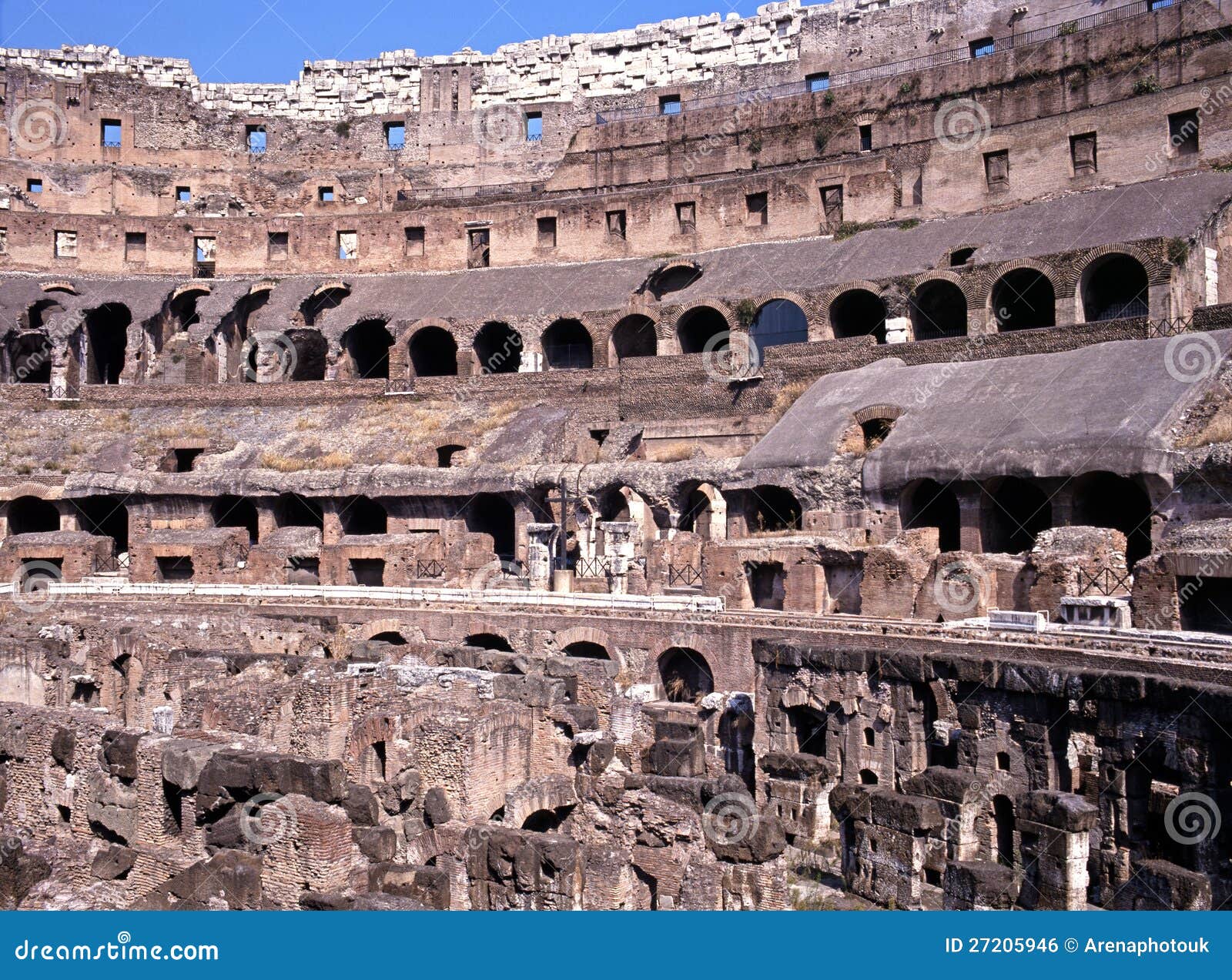Inside the Colosseum, Rome, Italy. Stock Photo - Image of city, cities ...
