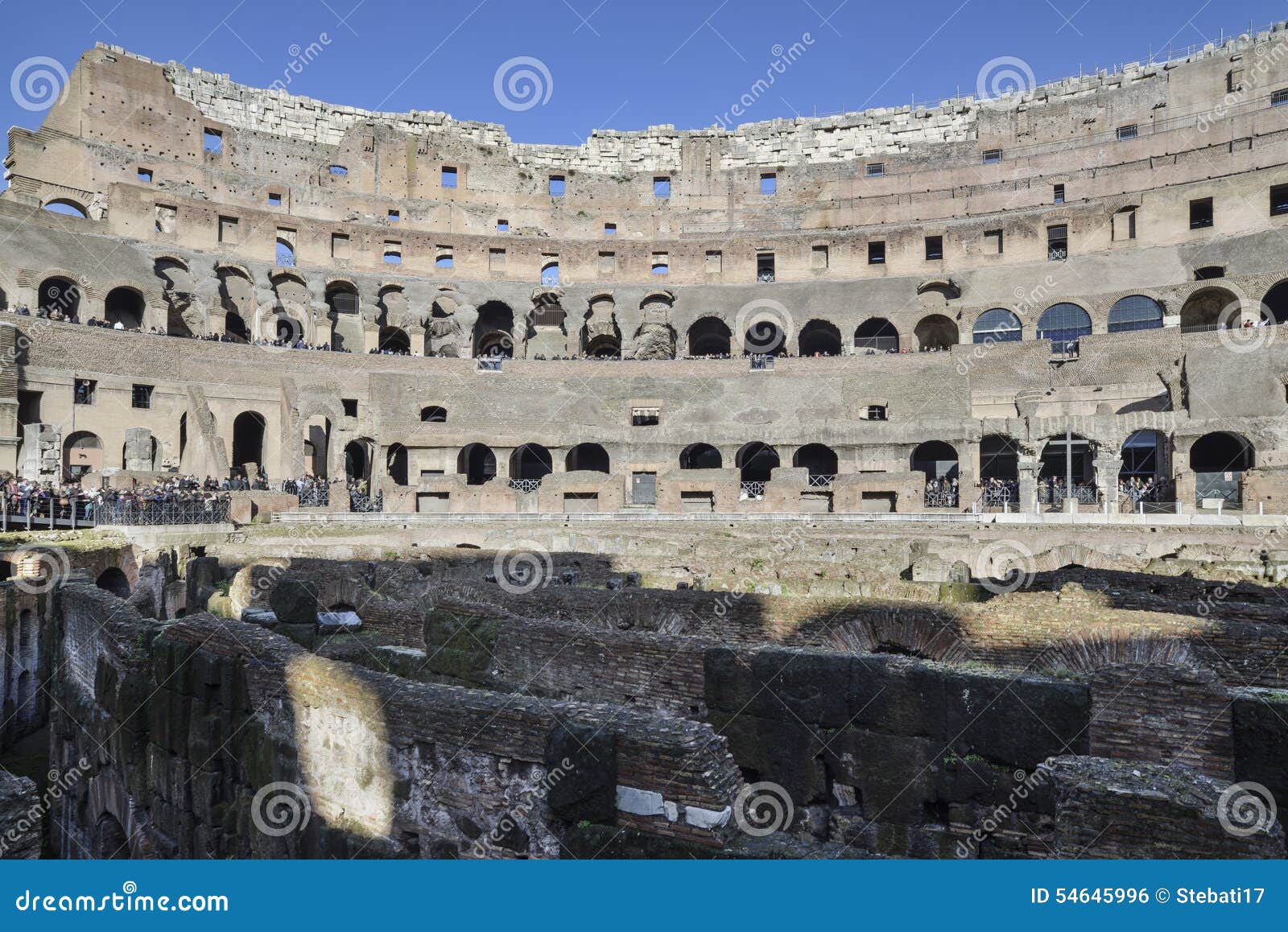 Inside Colosseum Rome Italy Europe Editorial Photo - Image of ...