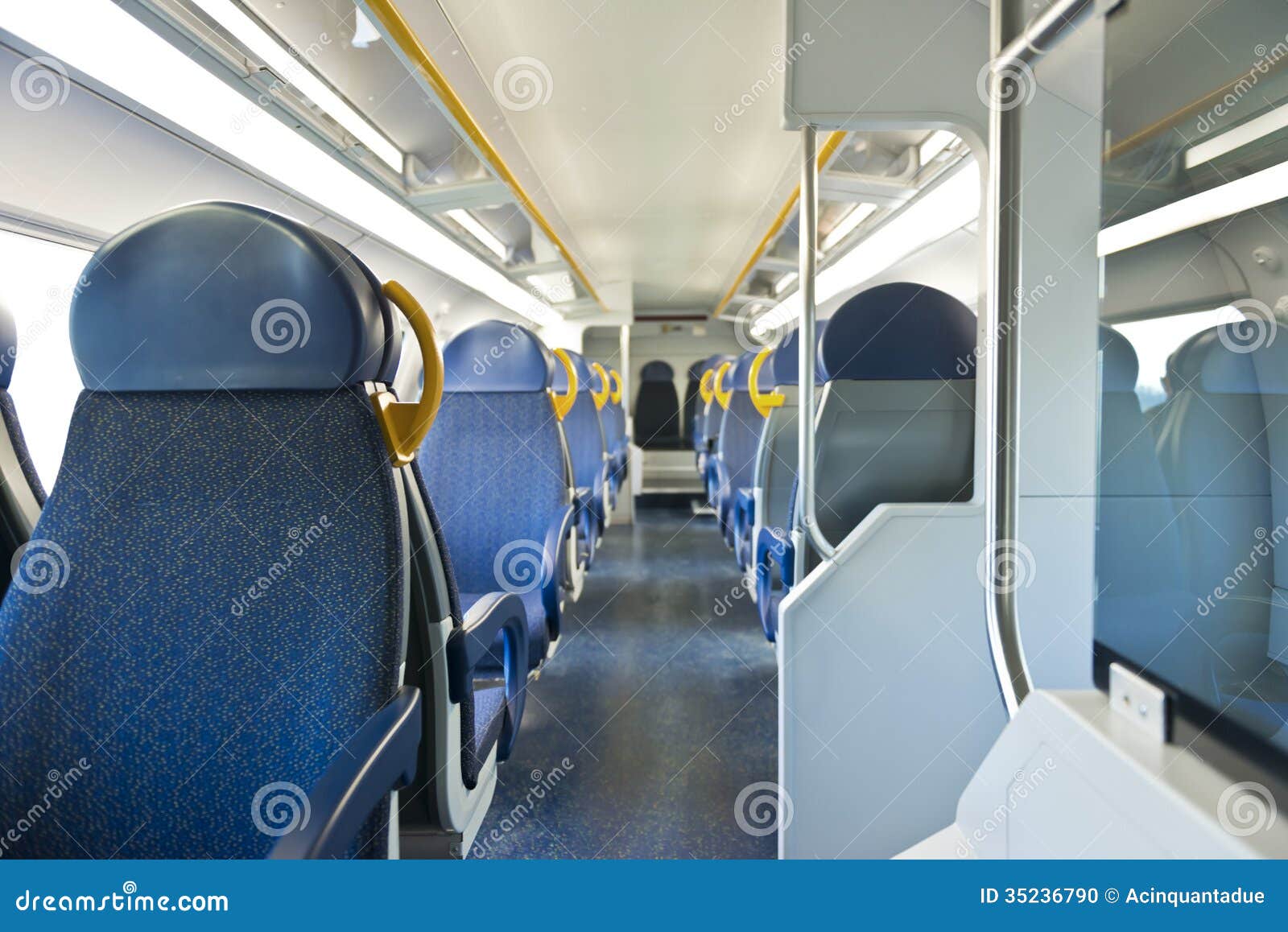 Inside commuter train stock photo. Image of transportation - 35236790
