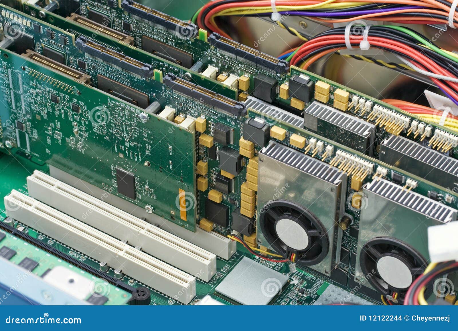 Inside a computer stock photo. Image of circuit, inside - 12122244