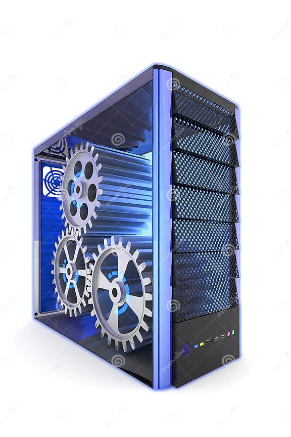 Inside computer stock illustration. Illustration of development - 13823200