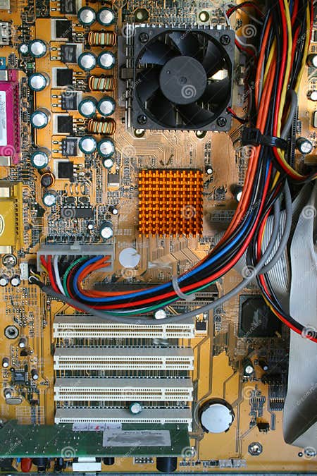 Inside of computer stock image. Image of technology, happy - 1439111