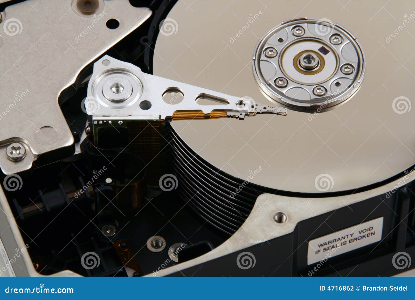 Inside a Computer Harddrive Stock Photo - Image of business, drive: 4716862