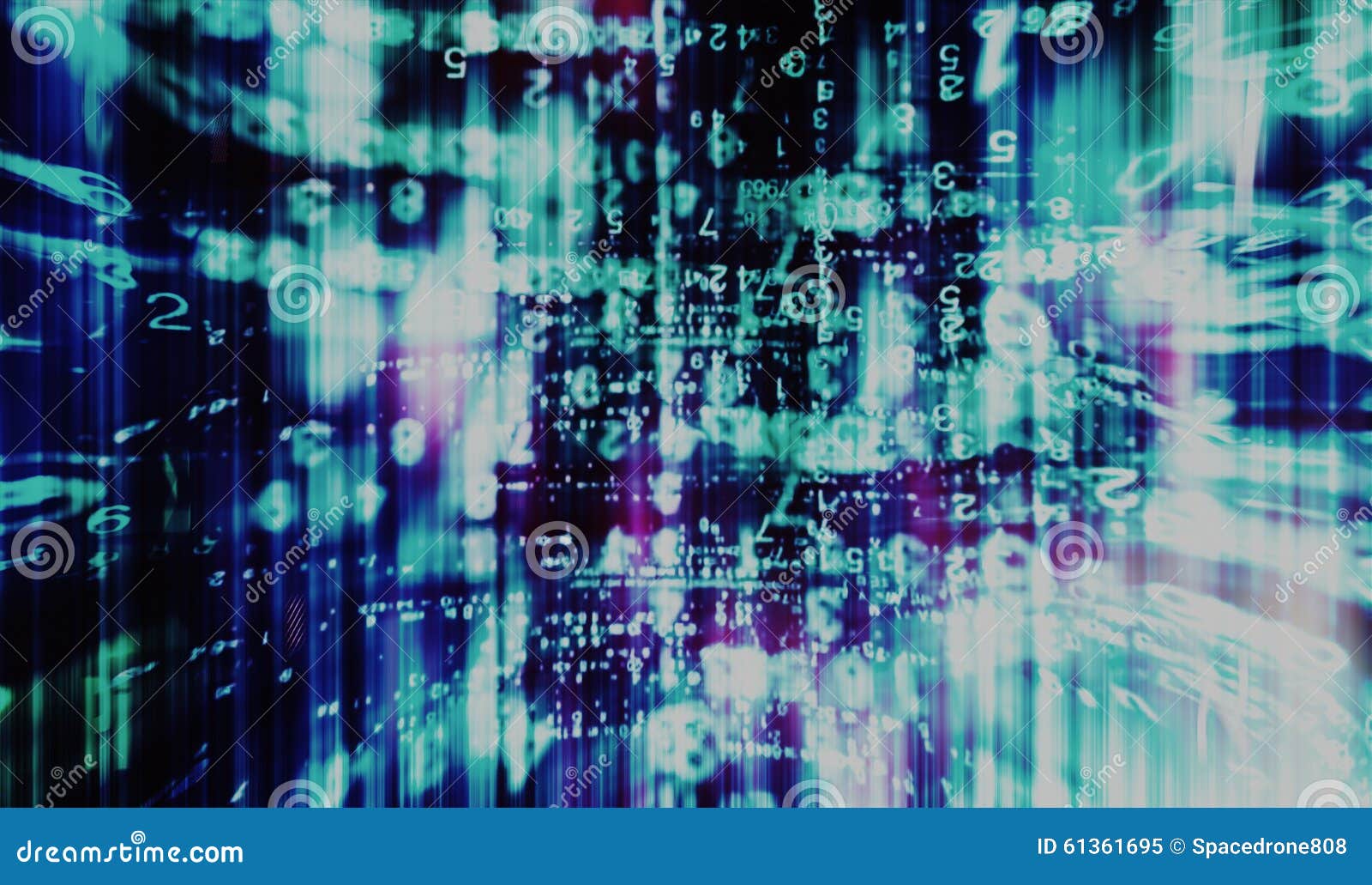 Inside Computer Matrix Interlaced Vintage Abstraction Stock Image ...