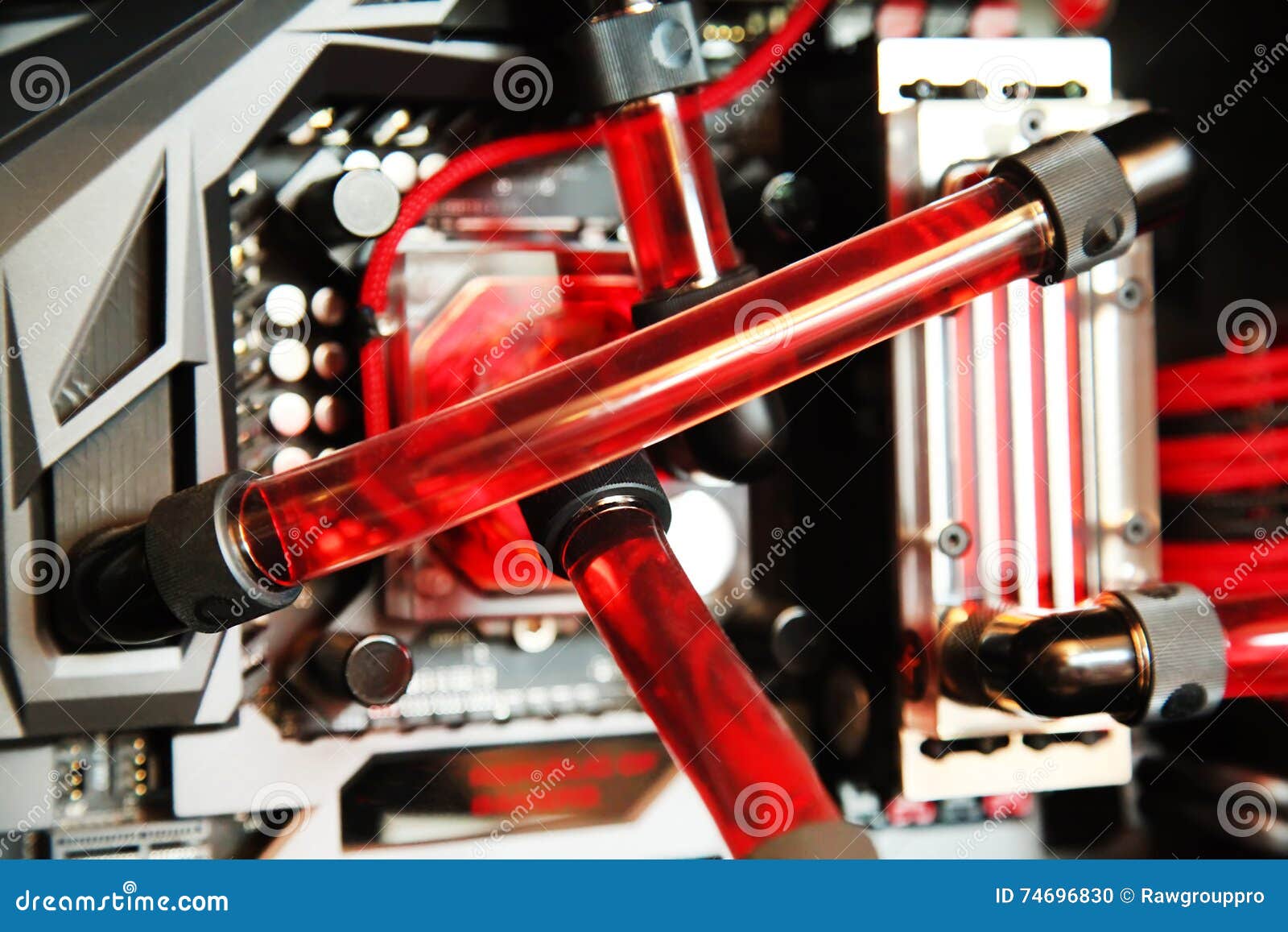 Inside Computer Water Cooling System Background Royalty-Free Stock ...