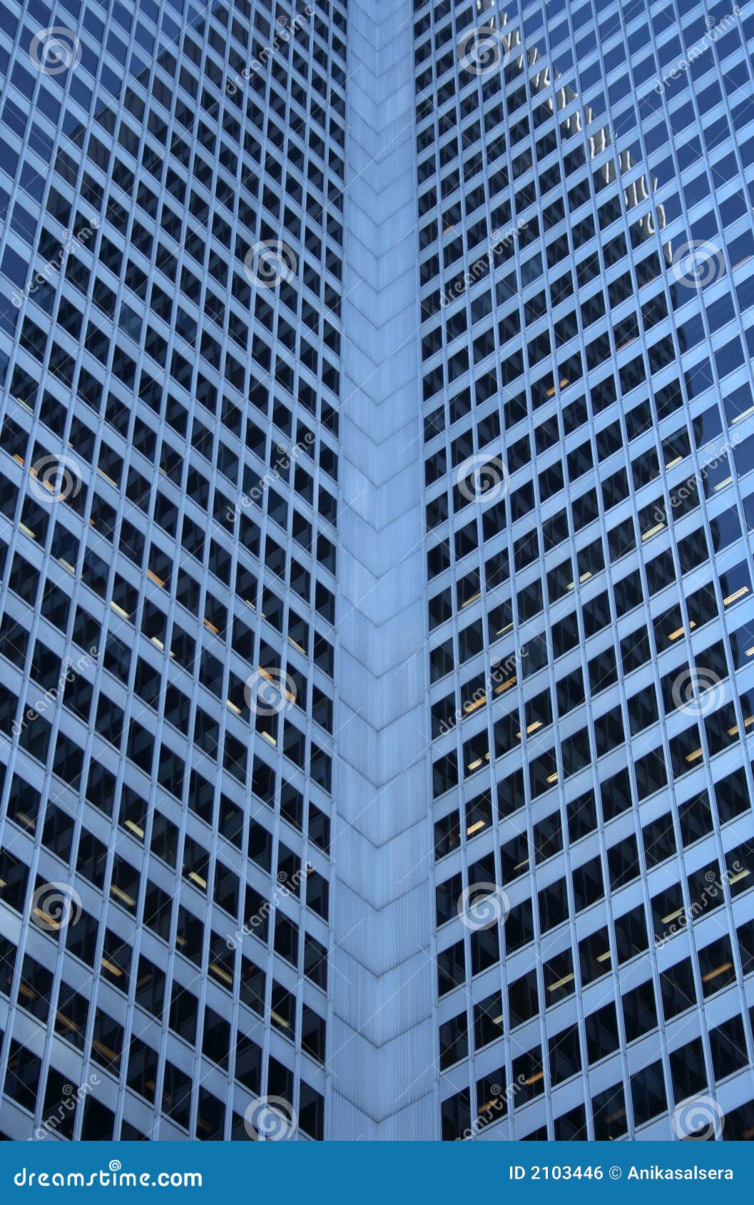 Inside Corner Of A Multi-story Residential Building, Close View Of ...