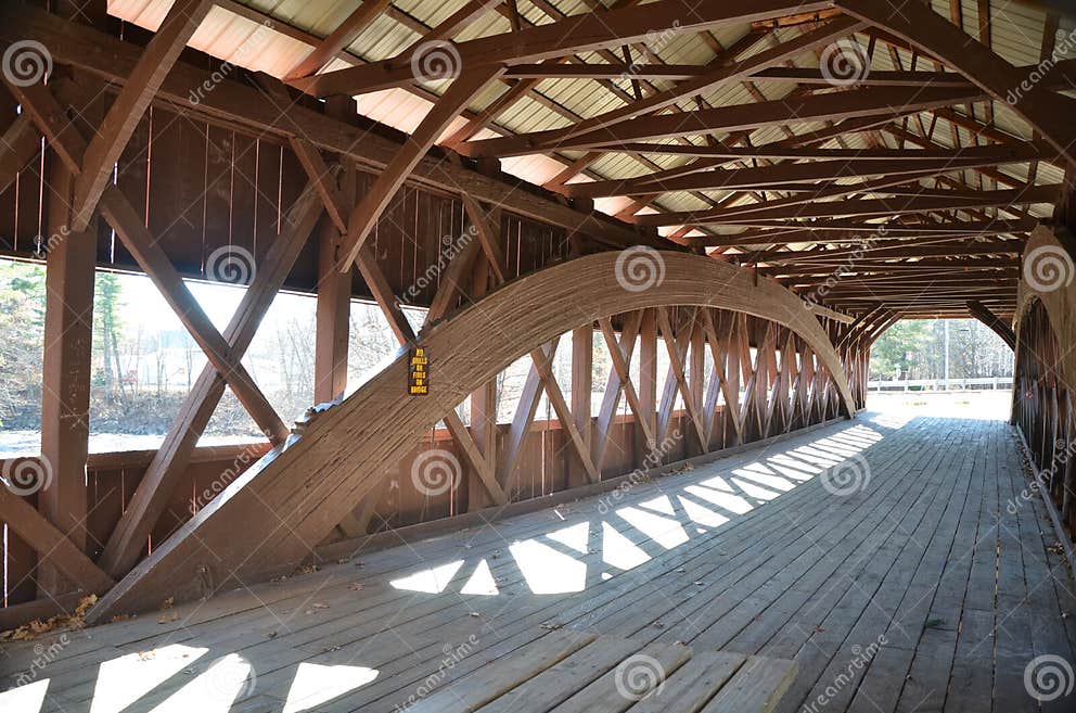 Inside of Covered Bridge stock photo. Image of bridge - 18388444