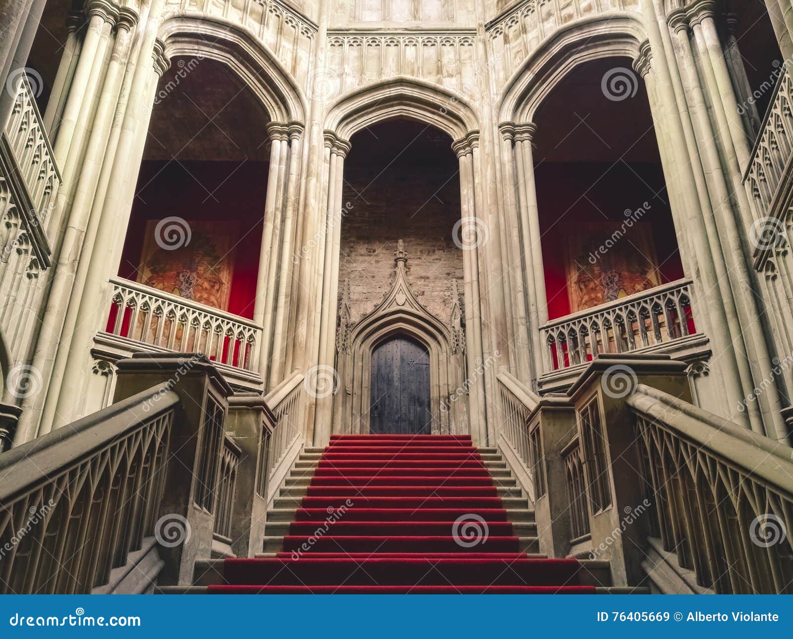 Inside a creepy old castle stock image. Image of ghosts - 76405669