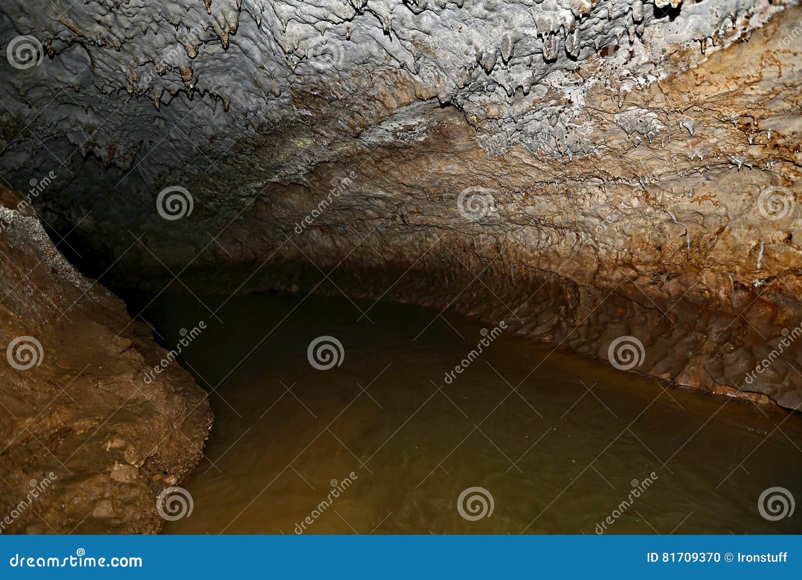 Inside a deep cave stock photo. Image of brown, underground - 81709370