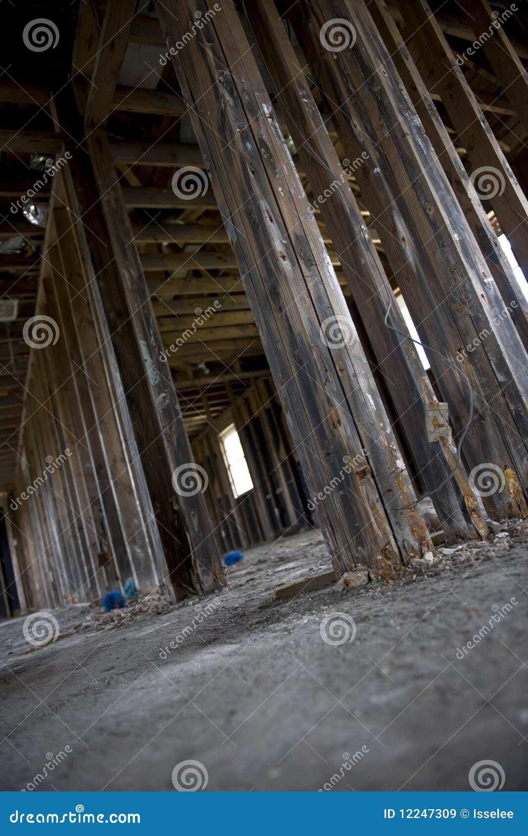 Inside destructed house stock image. Image of construction - 12247309