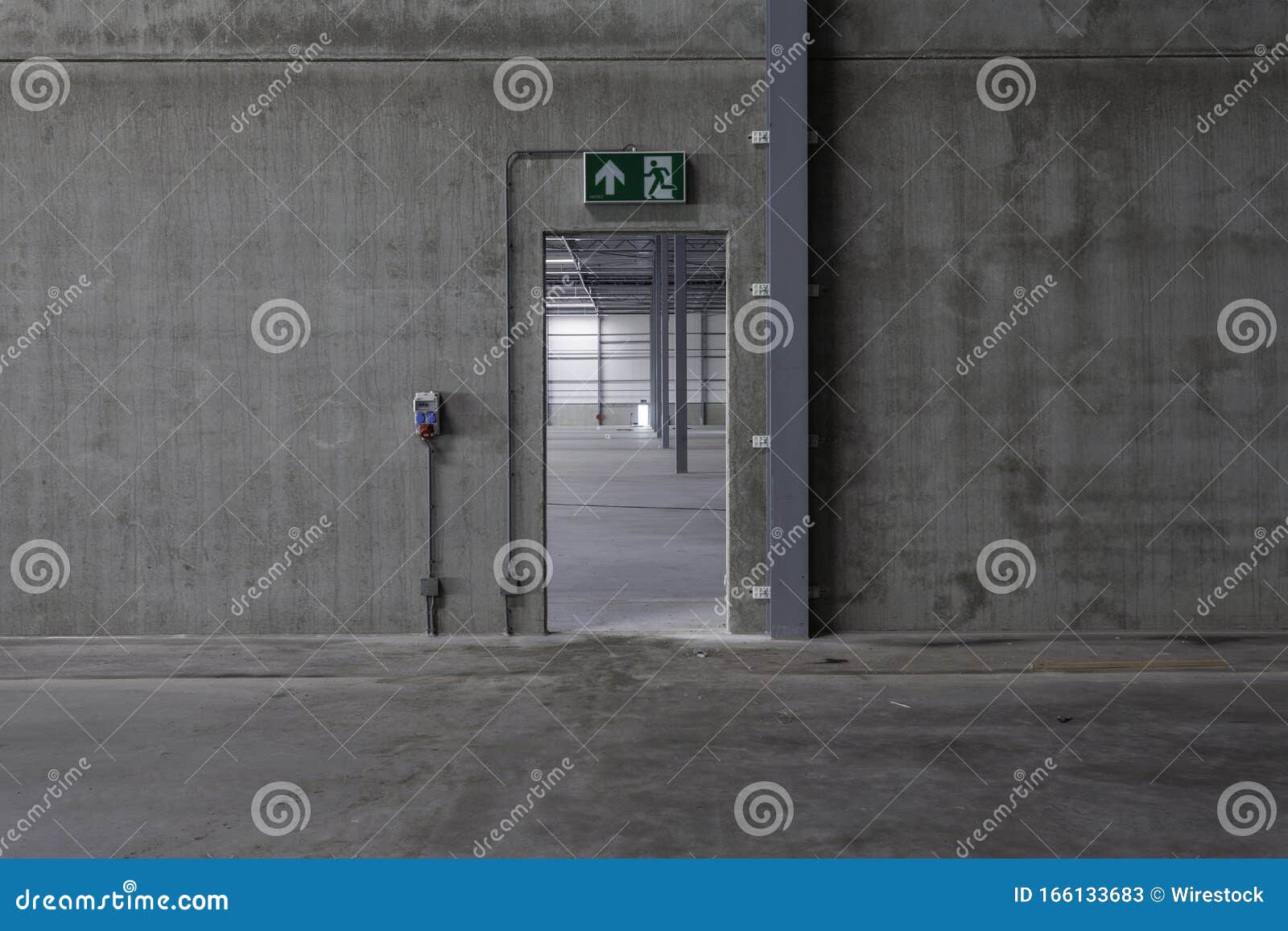 Inside of a Distribution Center - Looking through a Door To Another ...
