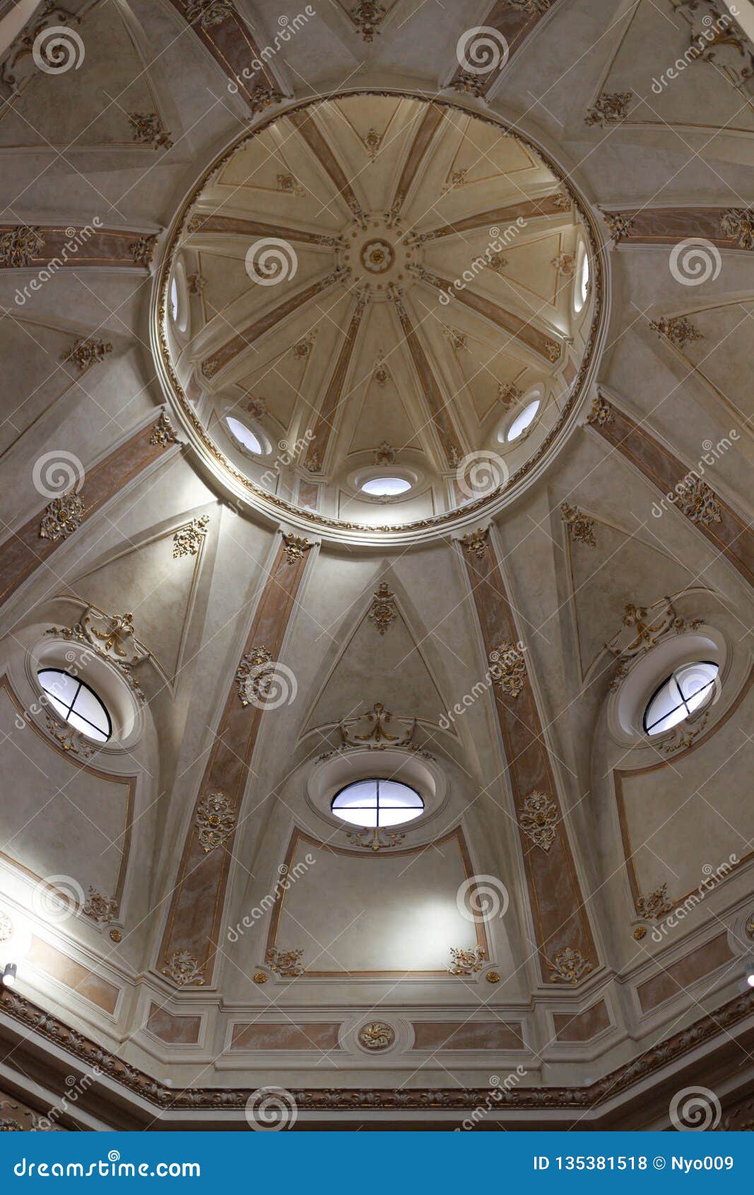 Inside the Dome of a Church Editorial Stock Photo - Image of basilica ...