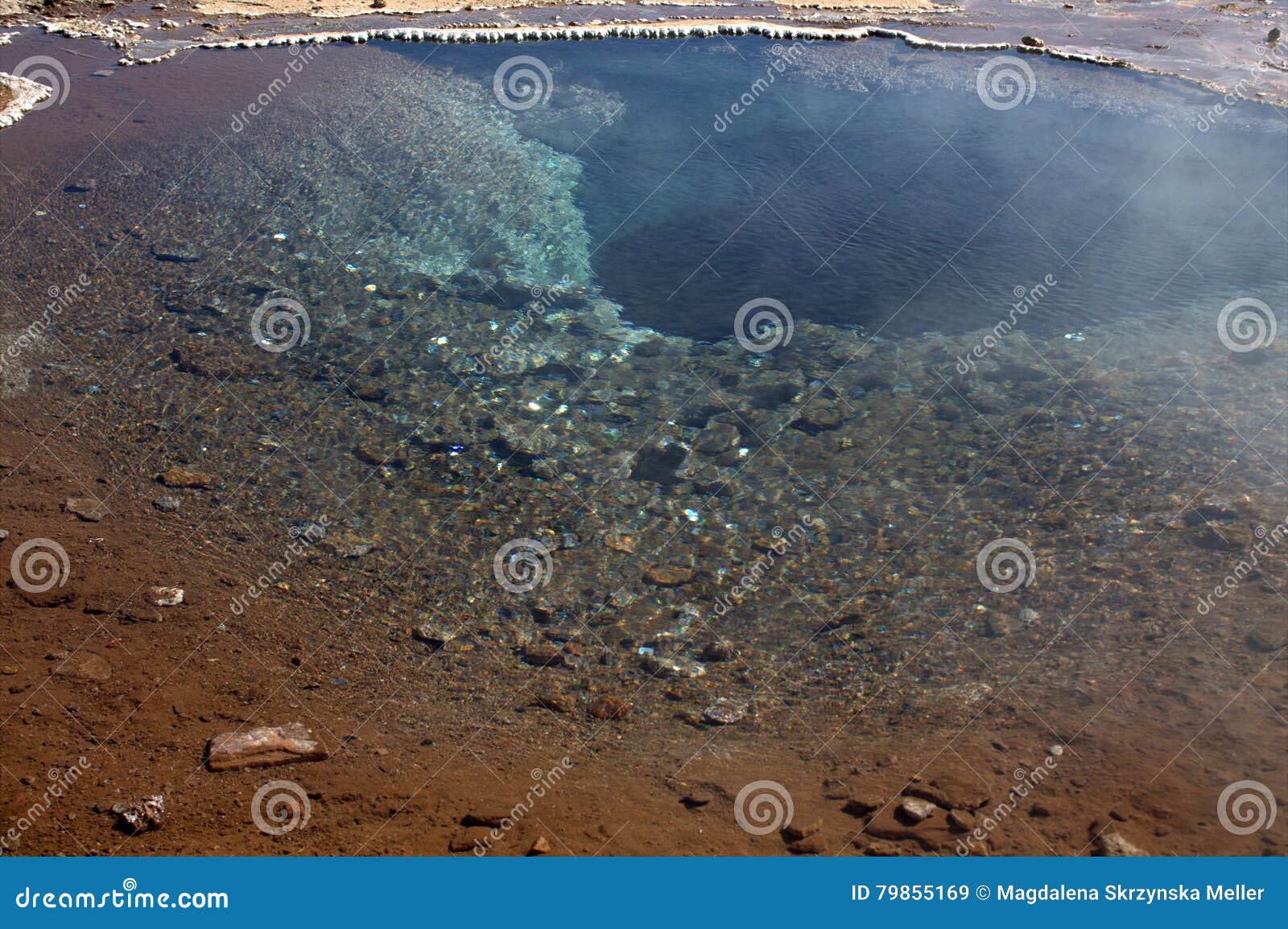 Inside of Dormant Geyser in Iceland Stock Image - Image of interior ...