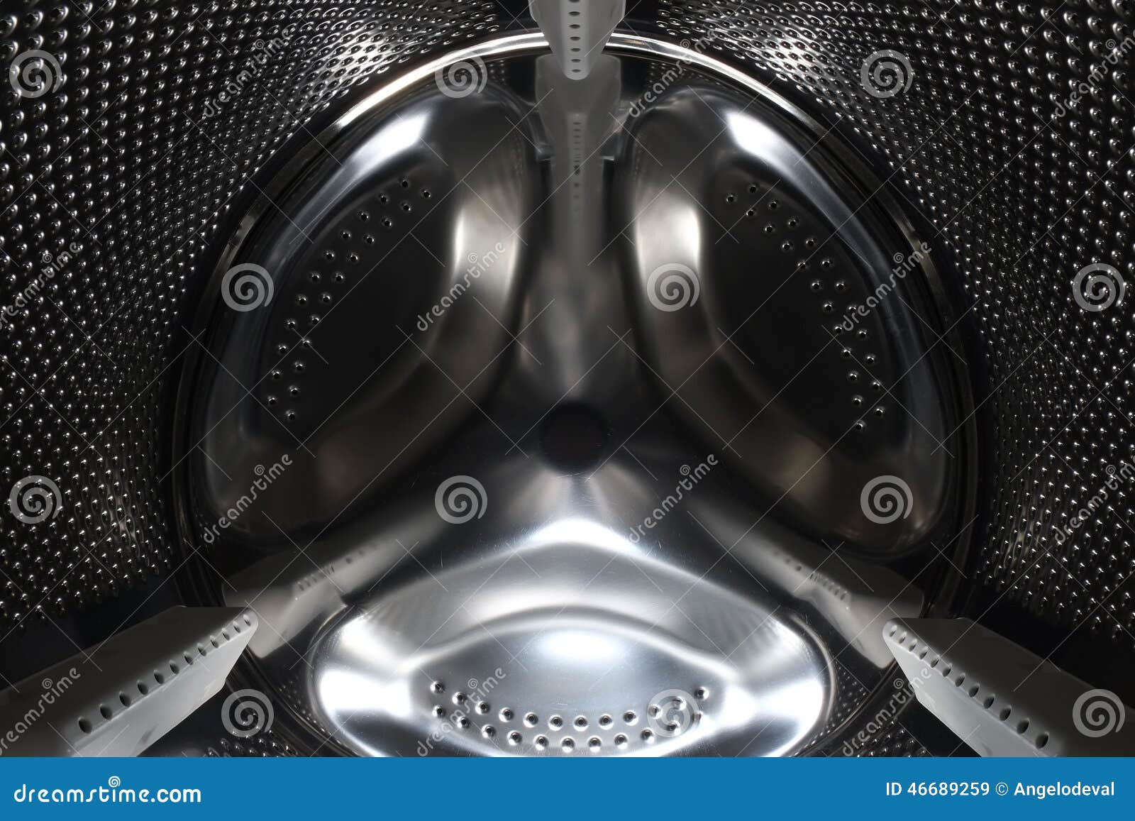 Inside the Drum of a Washing Machine Stock Image - Image of circle ...