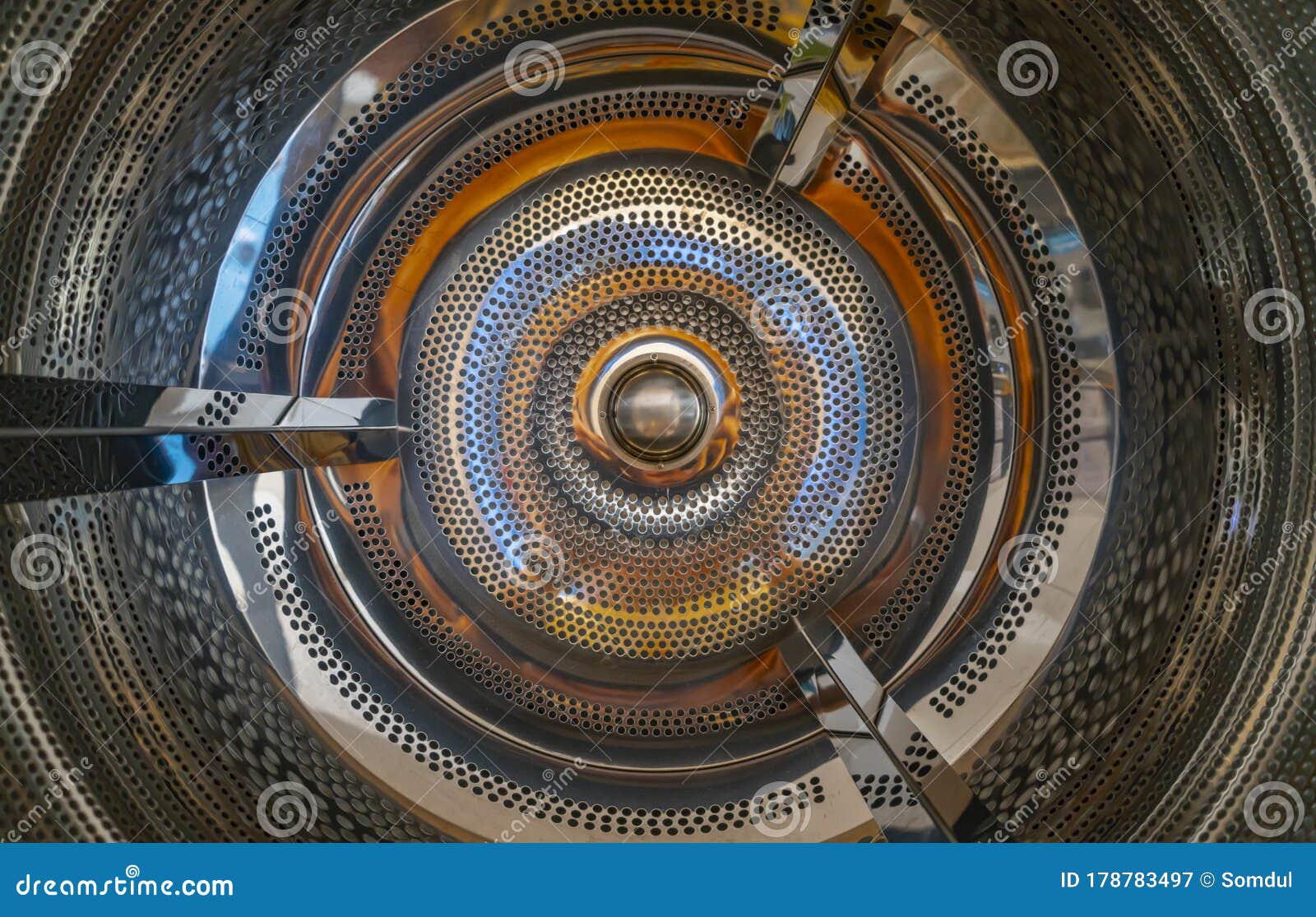 Inside dryer machine stock image. Image of empty, industrial - 178783497