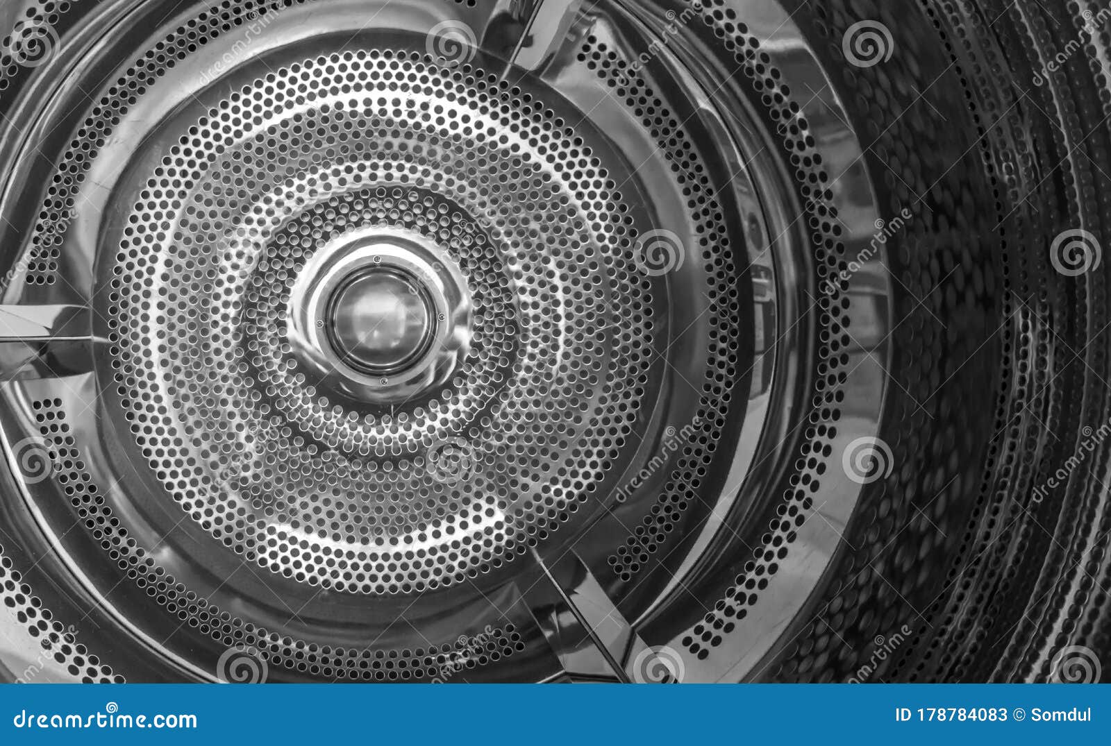 Inside dryer machine stock image. Image of pattern, circle - 178784083
