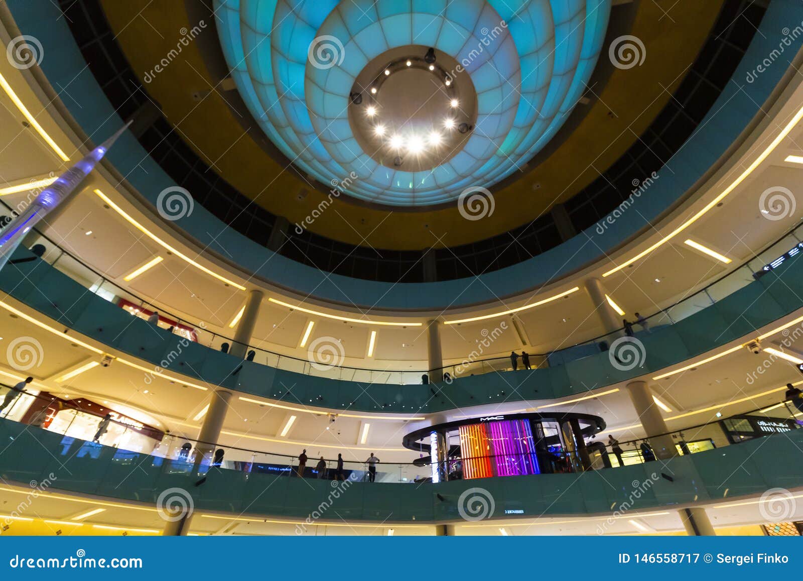 Inside the Dubai Mall editorial photography. Image of department ...