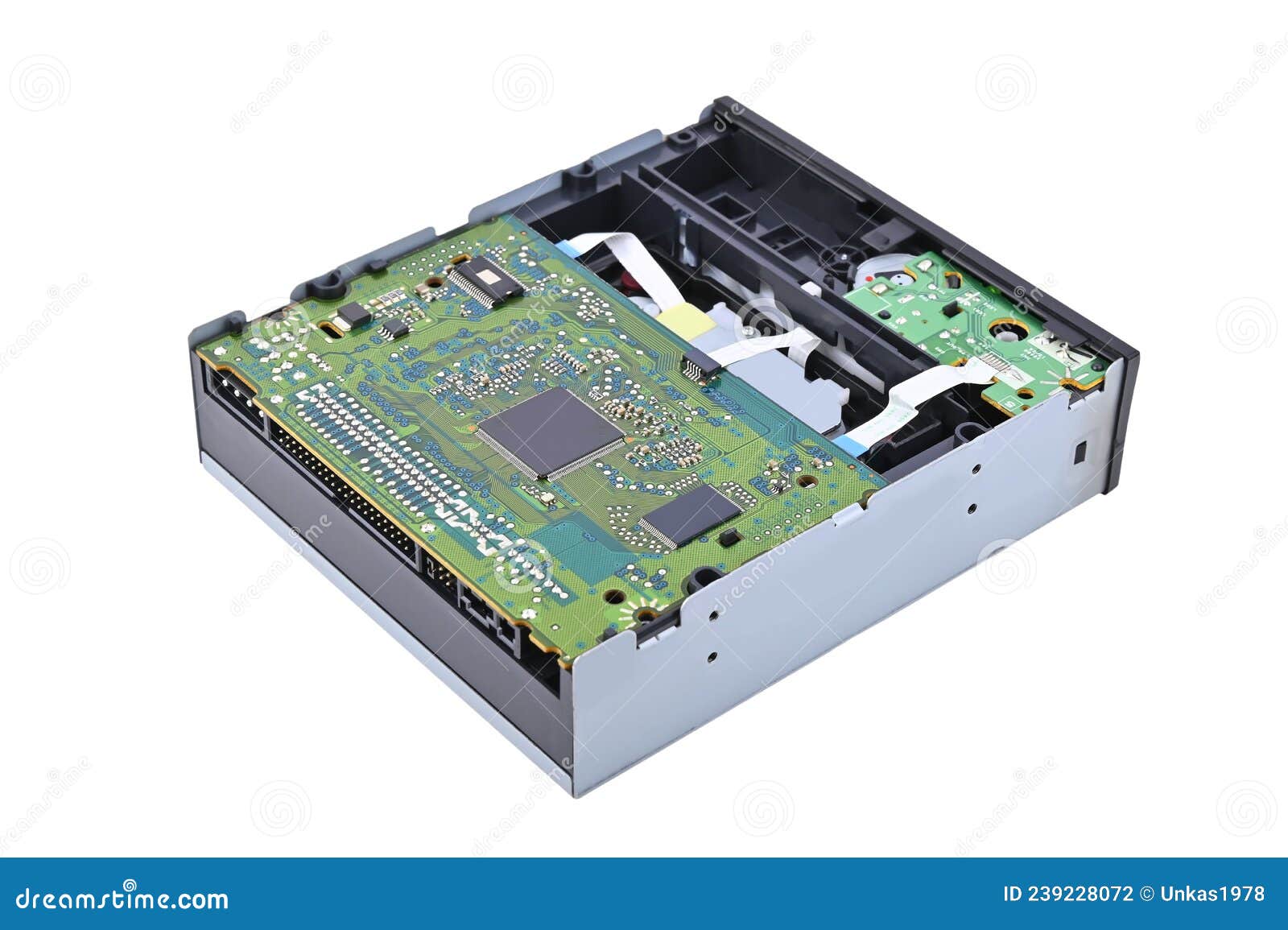 Inside DVD disk drive stock photo. Image of device, megabyte - 239228072