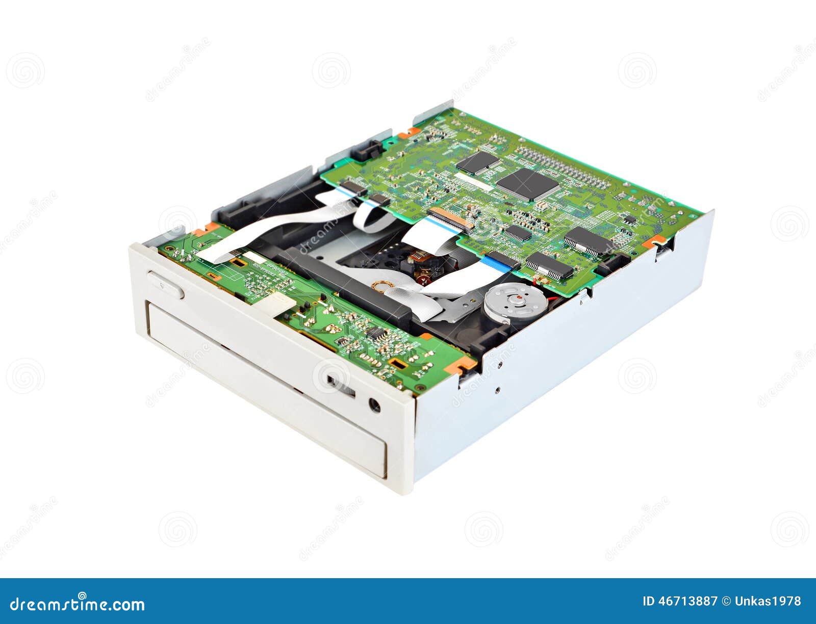 Inside dvd disk drive stock image. Image of maintenance - 46713887