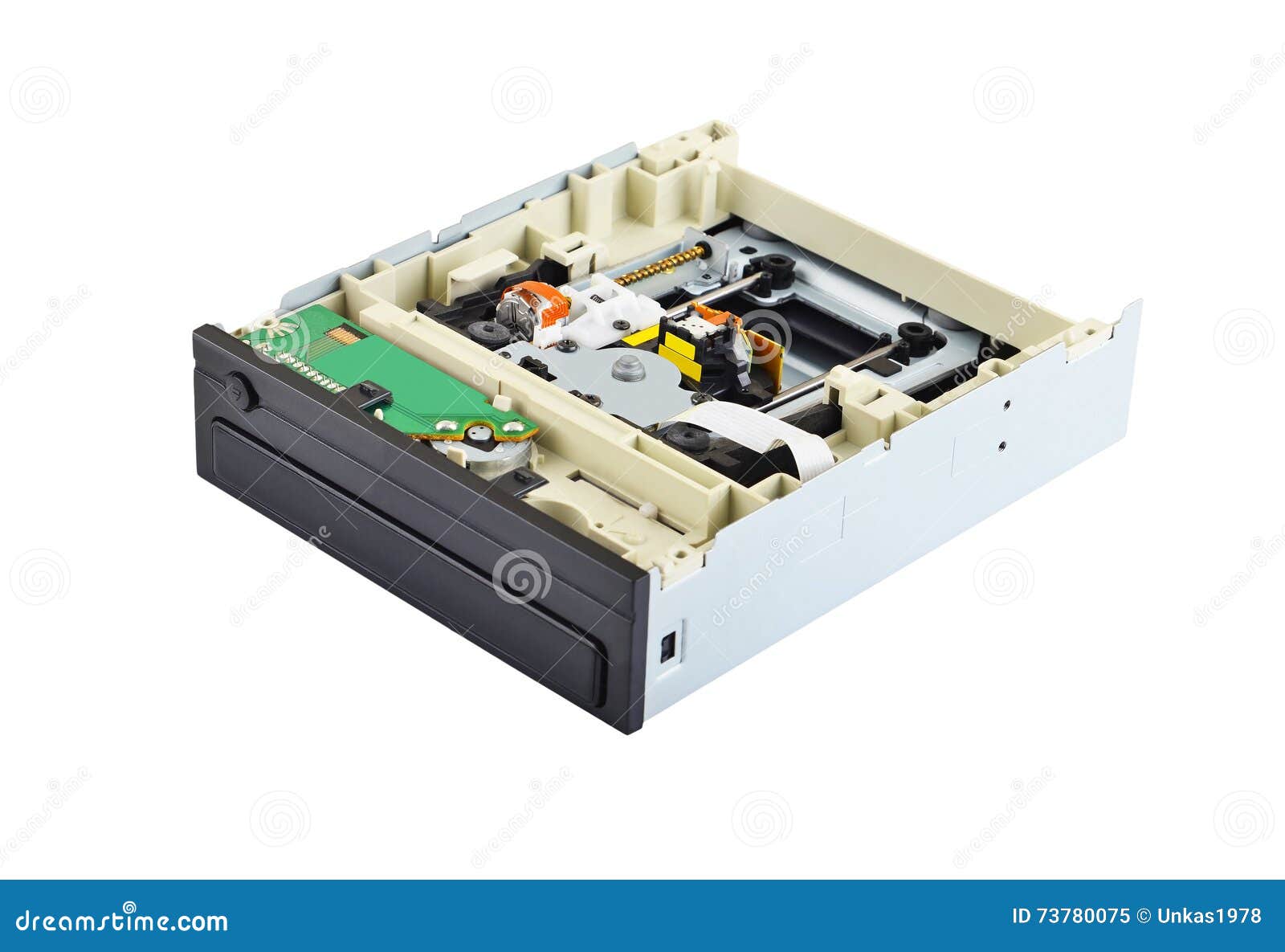 Inside DVD disk drive stock image. Image of disk, inside - 73780075