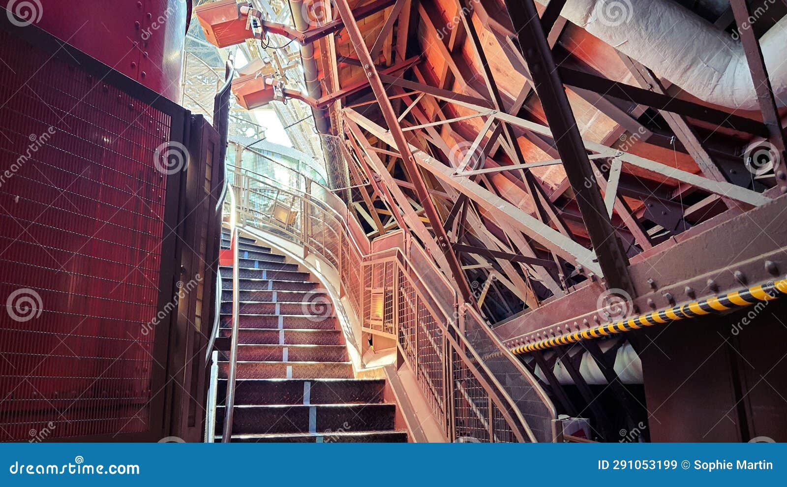 Inside the Eiffel Tower Paris Stock Image - Image of skyscraper ...