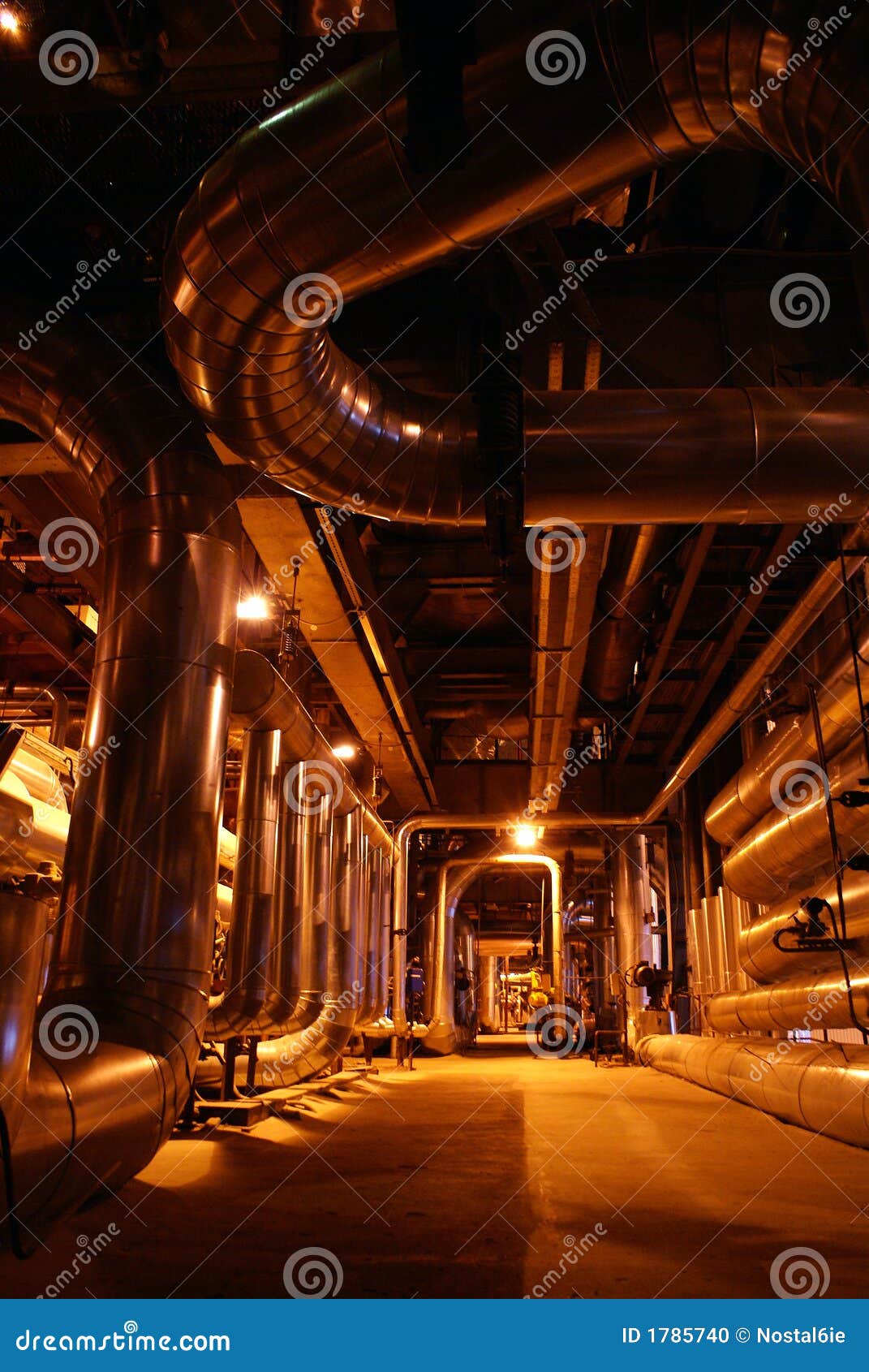Inside of Electric Power Plant Stock Photo - Image of district ...