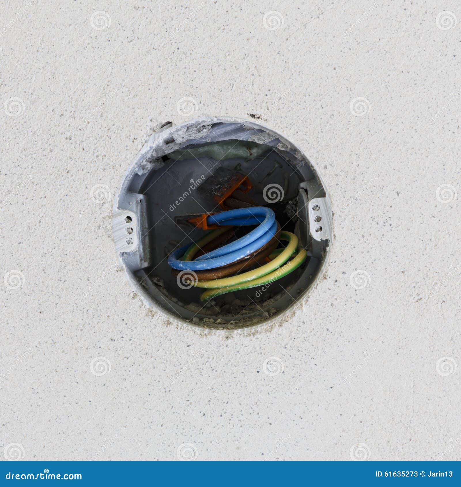 Inside of Electrical Outlet Stock Image - Image of cable, plastic: 61635273