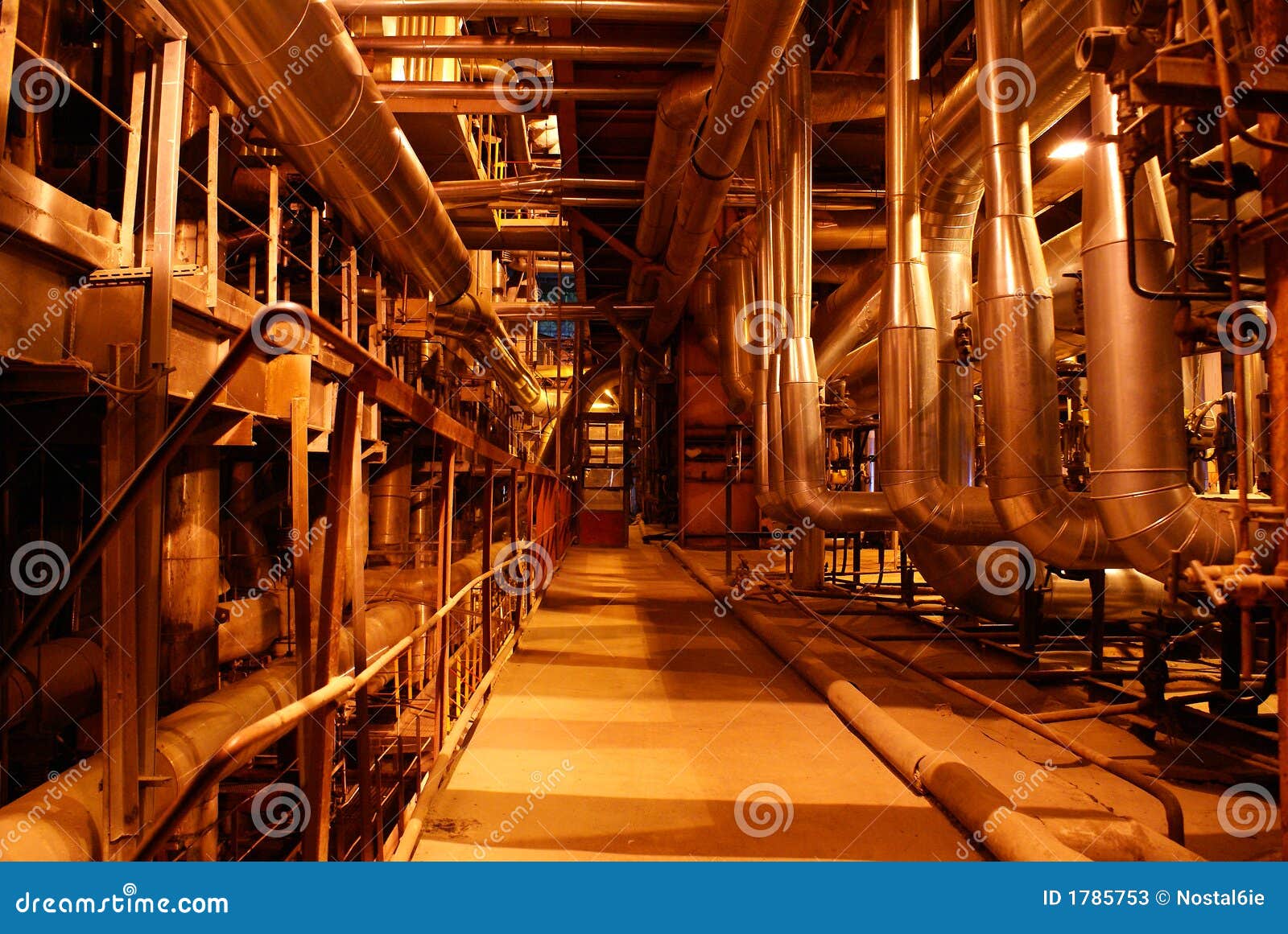 Inside of Electrical Power Plant Stock Image - Image of architecture ...
