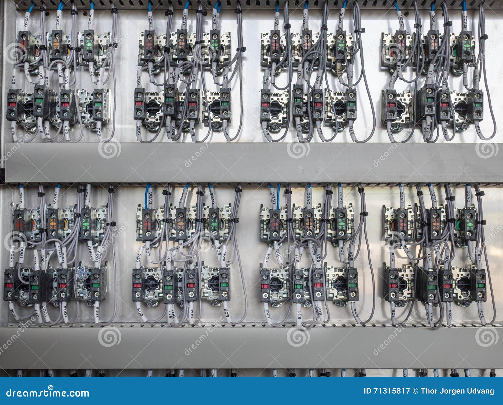 Inside of Electrical Switch Cabinet Stock Image - Image of cabinet ...