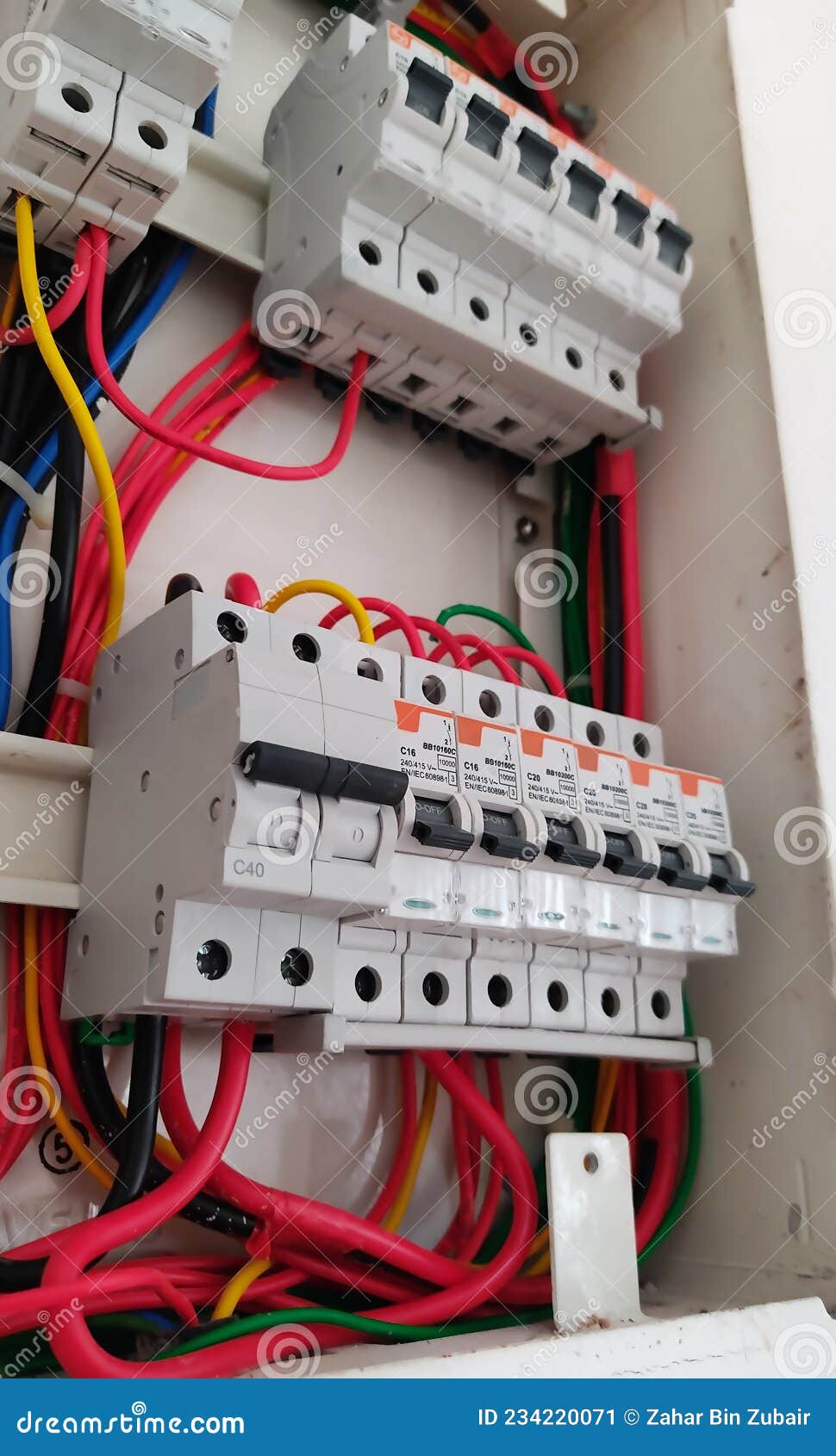 Inside of Electricity Distribution Board Editorial Photo - Image of ...