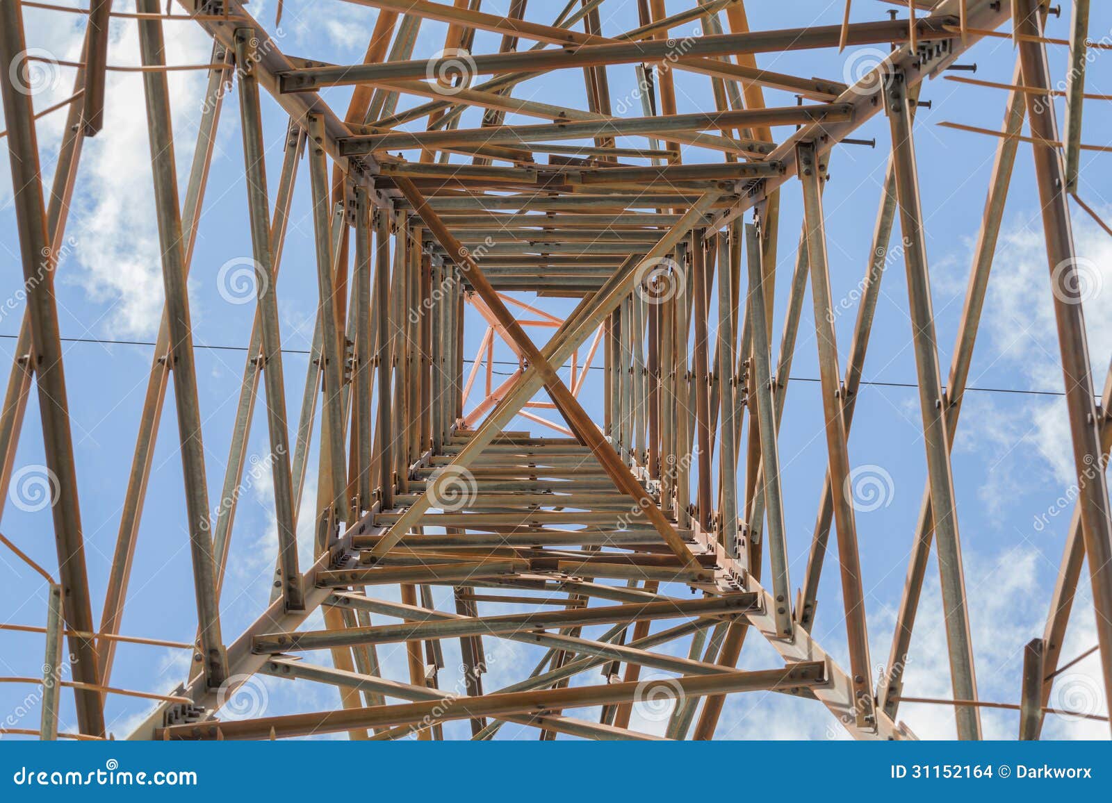 Inside of Electricity Power Line Stock Photo - Image of cable ...