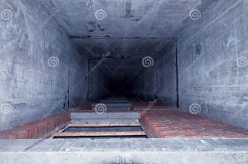 Inside the Elevator Shaft in a Concrete Building Stock Photo - Image of ...
