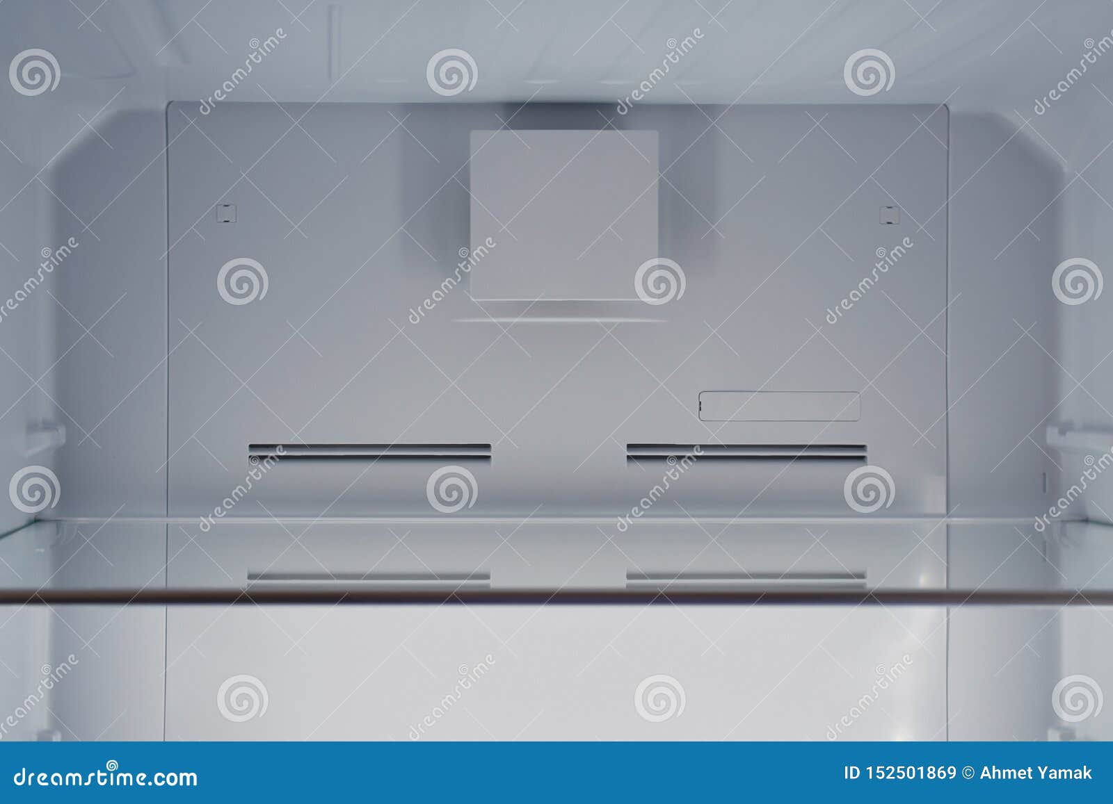 Inside of Empty and Clean Modern Refrigerator Stock Image - Image of ...