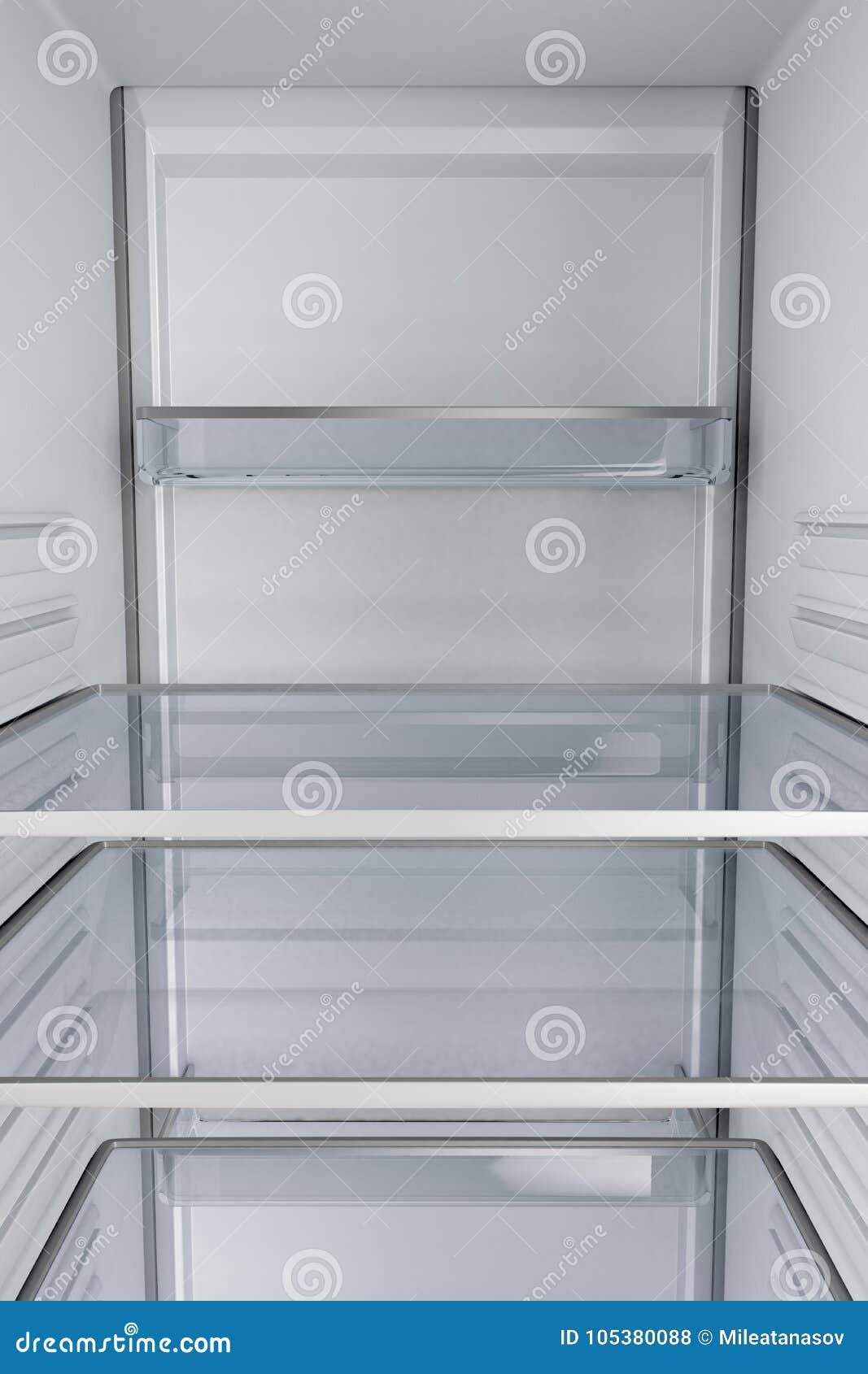 Inside of an empty fridge stock illustration. Illustration of inside ...