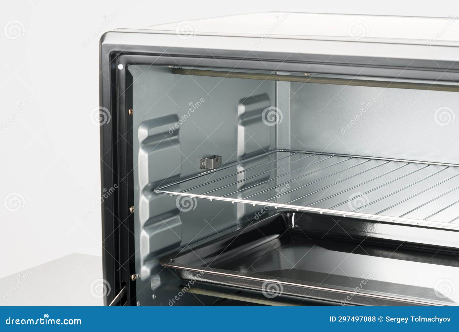 Inside of Empty Mini Electric Stove Oven Stock Photo - Image of heat ...