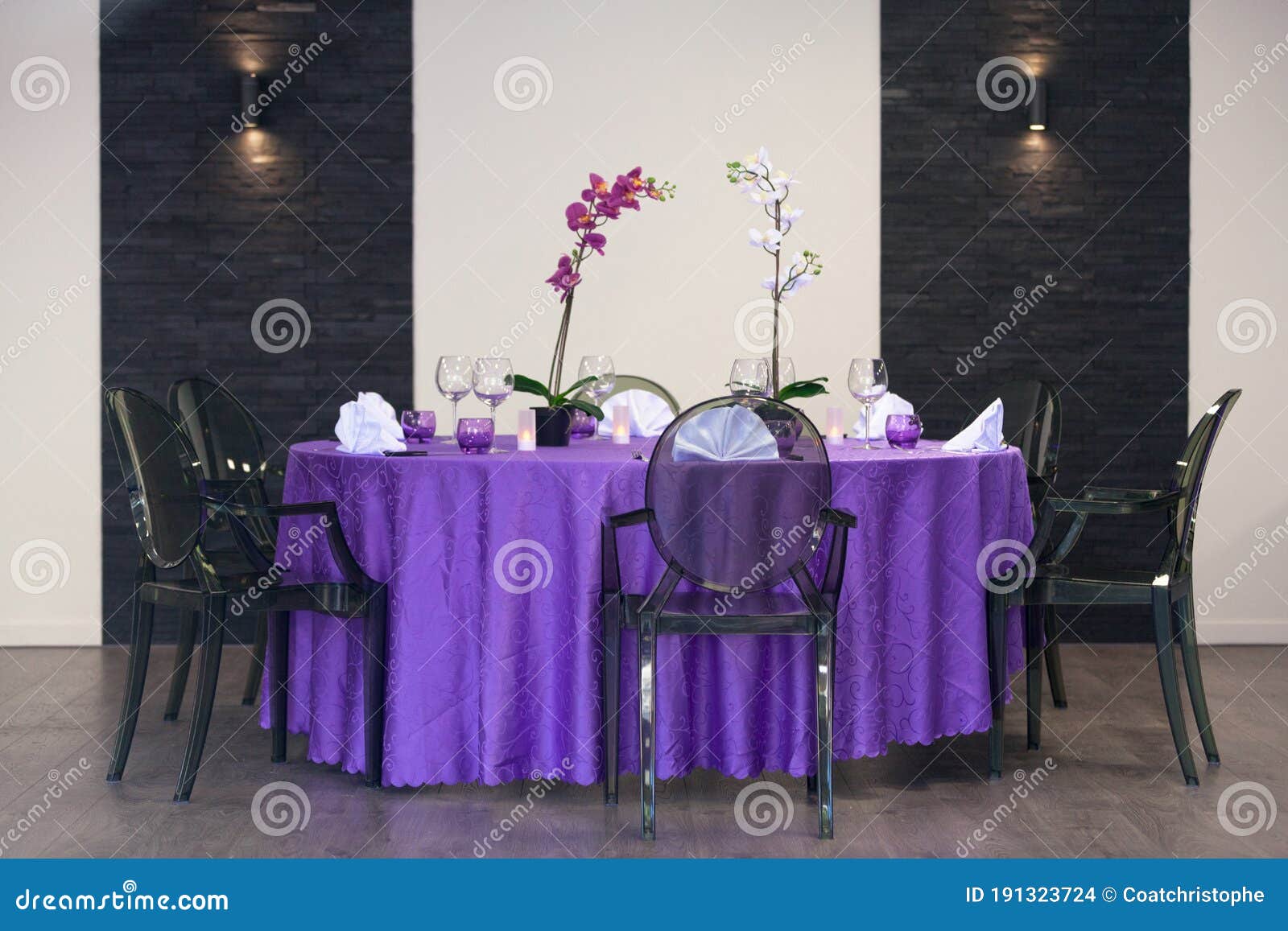Inside of Empty Modern Restaurant Stock Photo - Image of small, desk ...