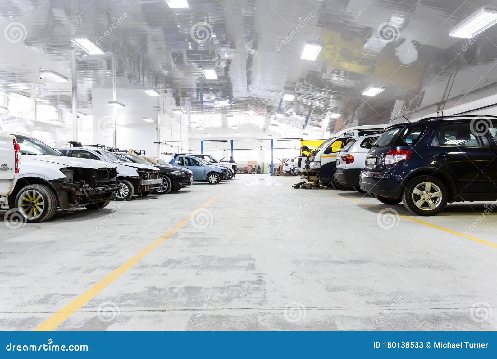 Inside an Empty Panel Beater Vehicle Workshop Editorial Stock Photo ...
