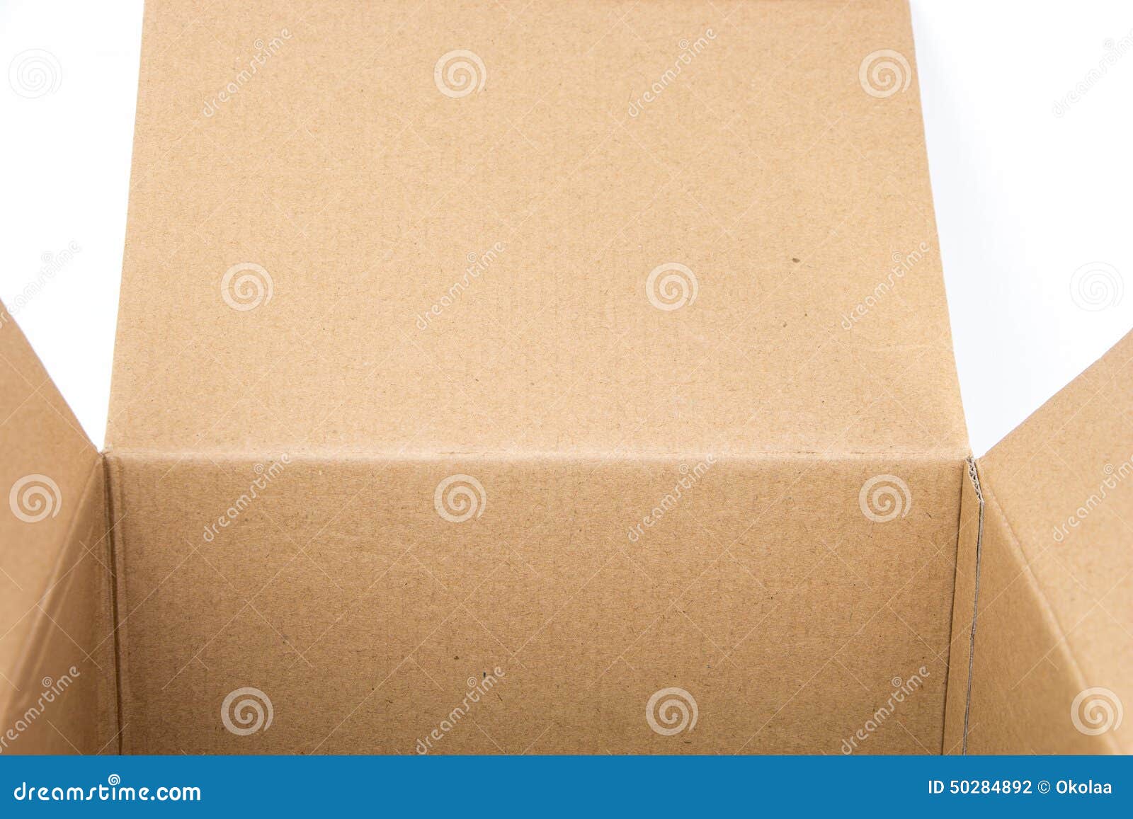 Inside of an Empty Square Cardboard Box Stock Photo - Image of office ...