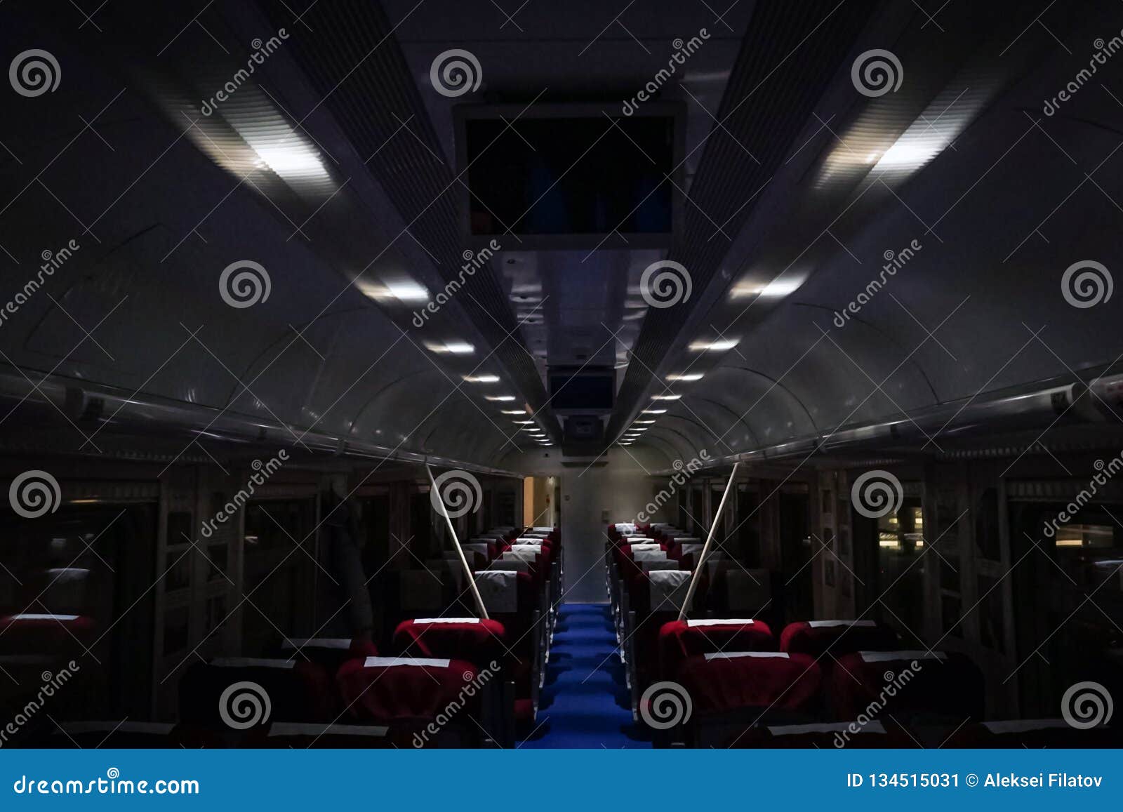 Inside an empty train stock image. Image of vehicle - 134515031
