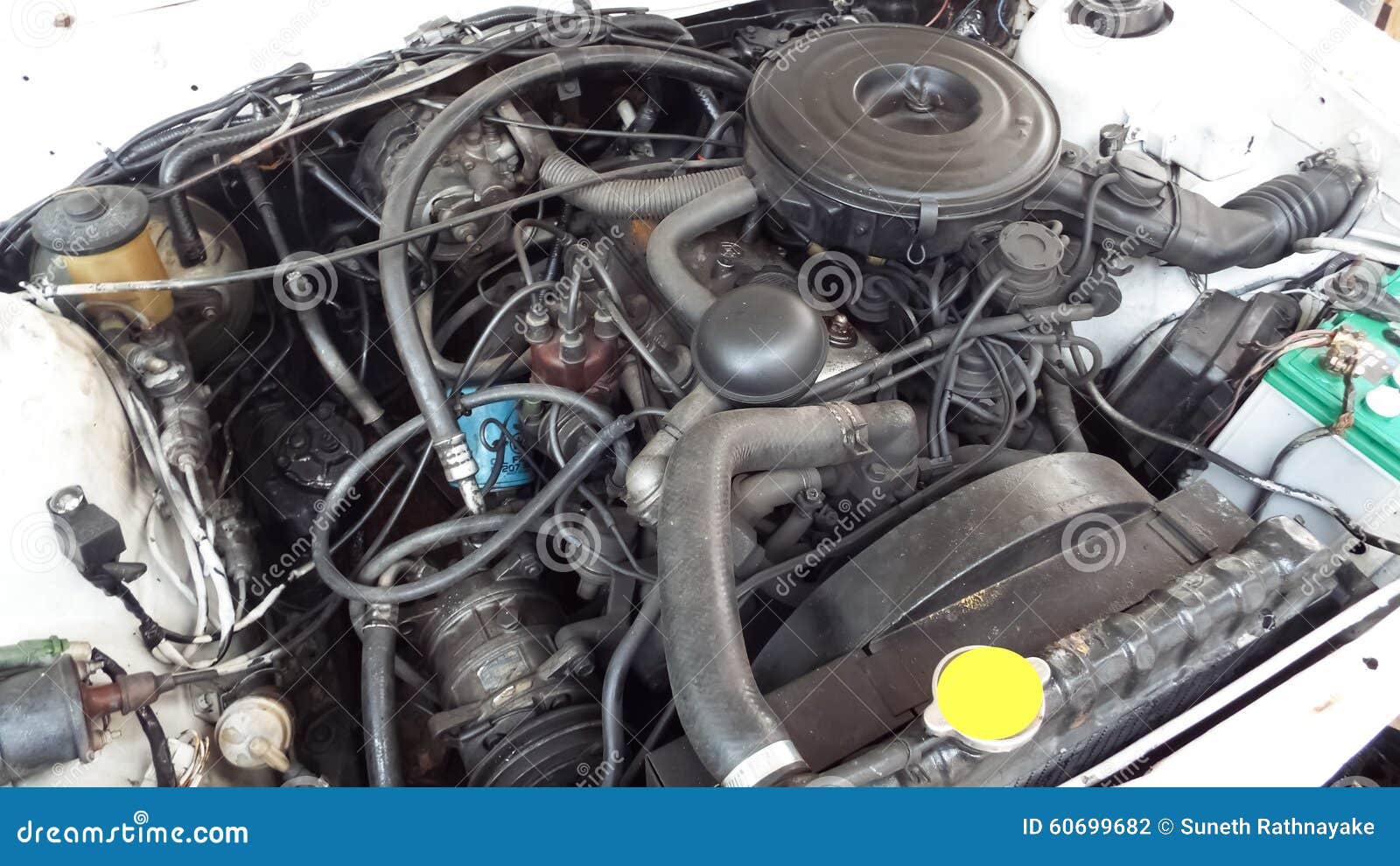 Inside of engine old car stock photo. Image of inside - 60699682