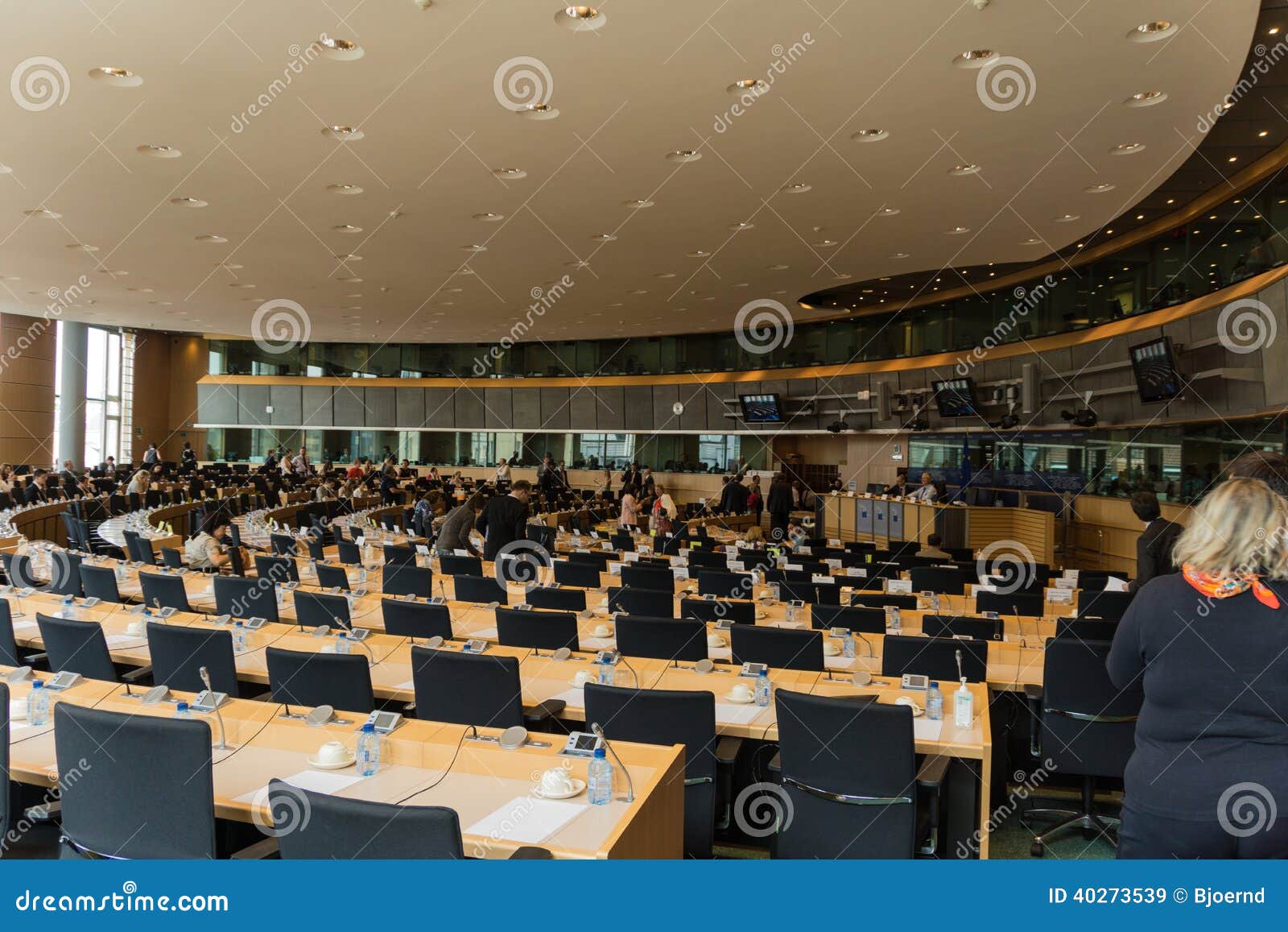 Inside the European Parliament Editorial Stock Image - Image of ...